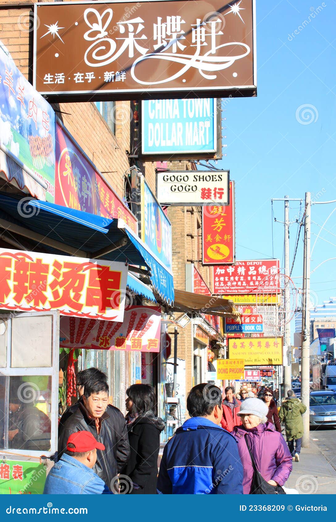 Toronto Chinatown editorial stock image. Image of urban - 23368209