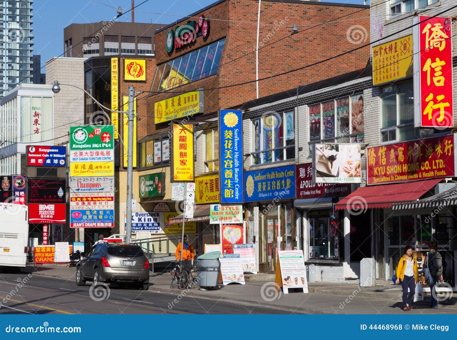 Toronto Chinatown foto de stock editorial. Imagem de china - 44468968