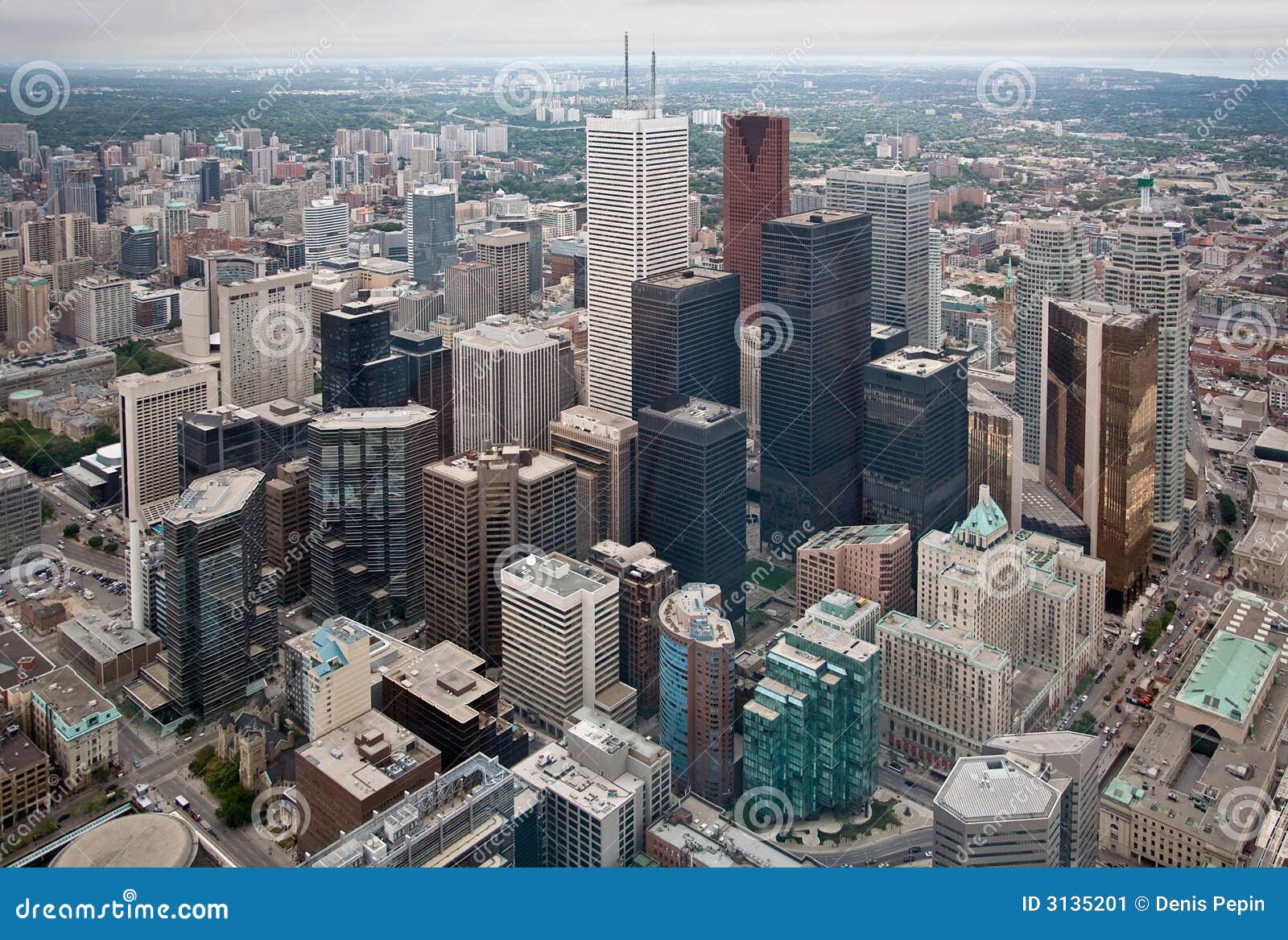 Toronto City Core stock image. Image of skyscrapers, modern - 3135201