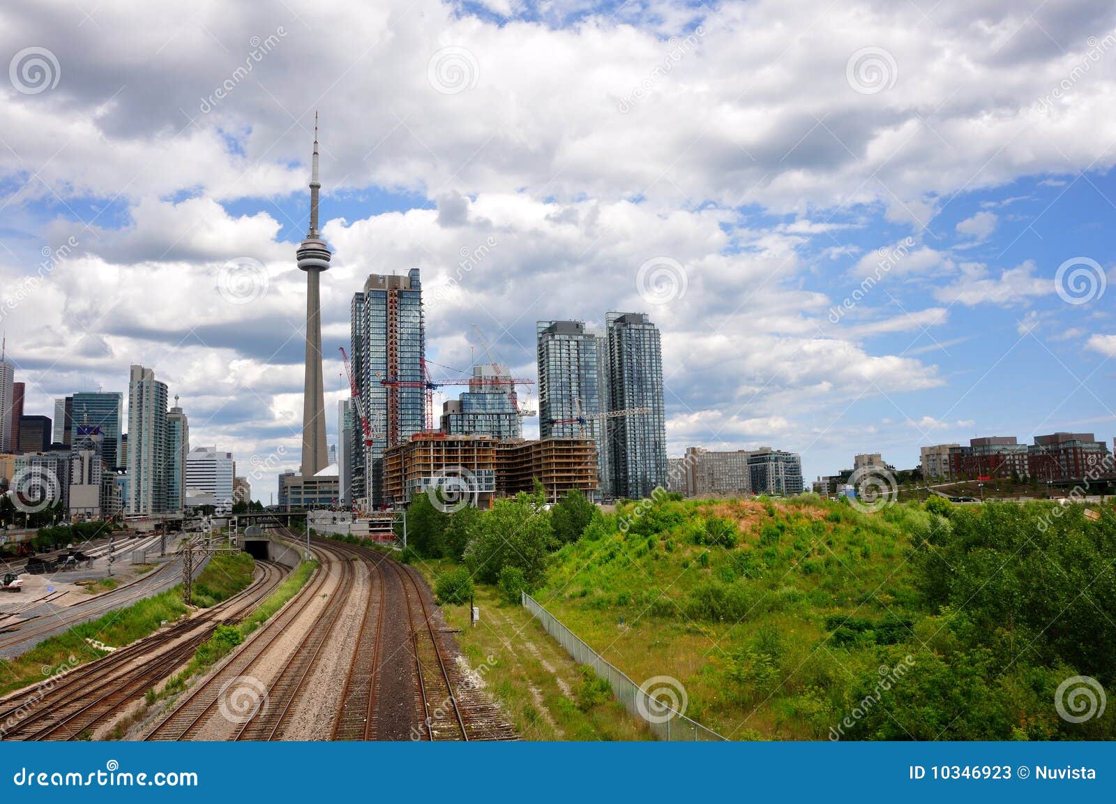 Toronto city Development stock image. Image of railway - 10346923