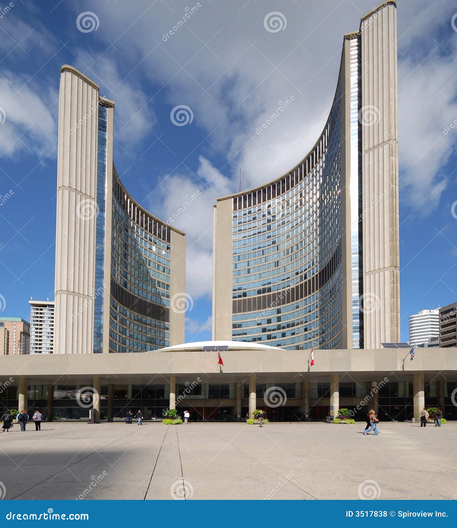 Toronto City Hall editorial stock photo. Image of architecture - 3517838