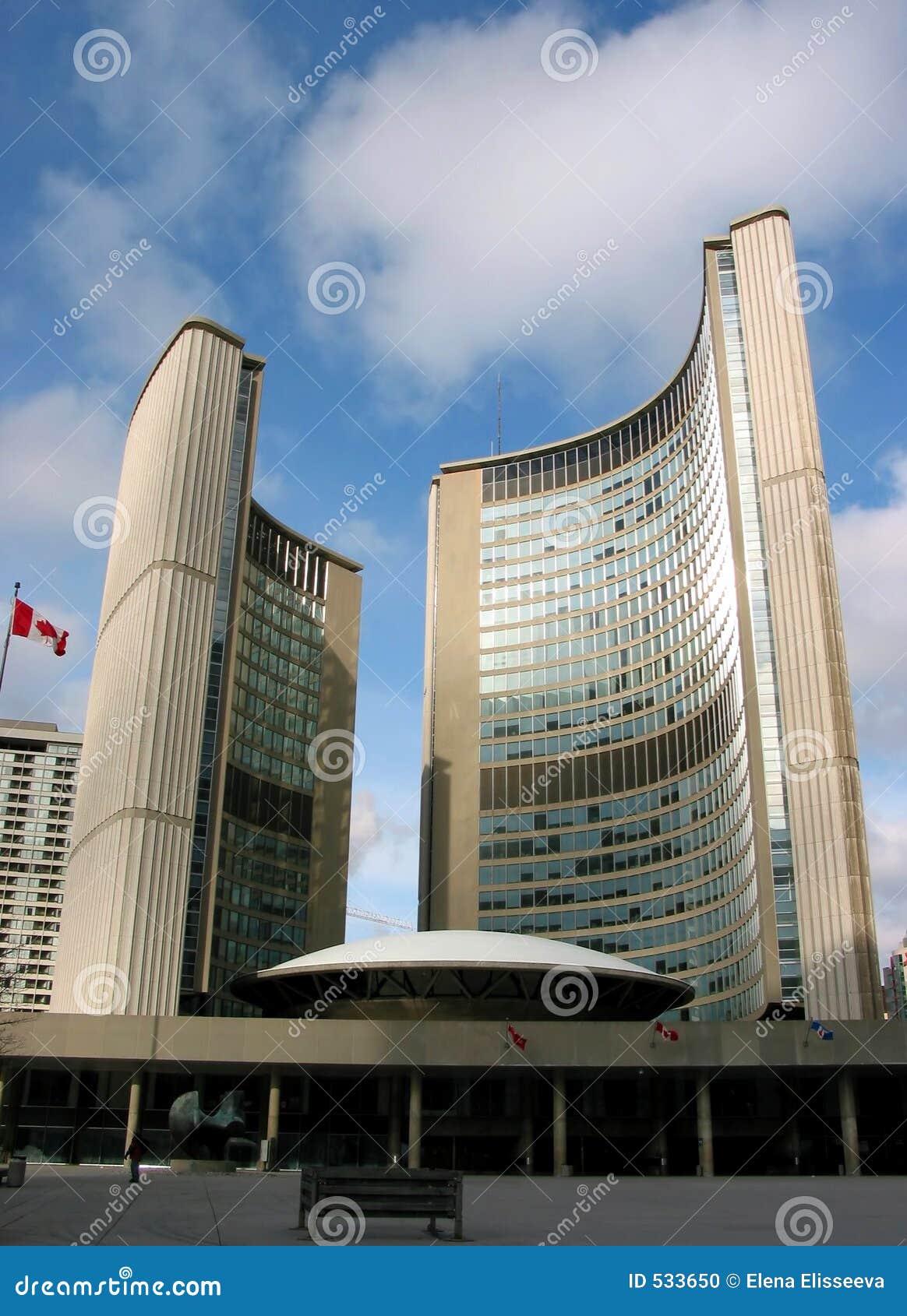Toronto city hall stock photo. Image of buildings, modern - 533650