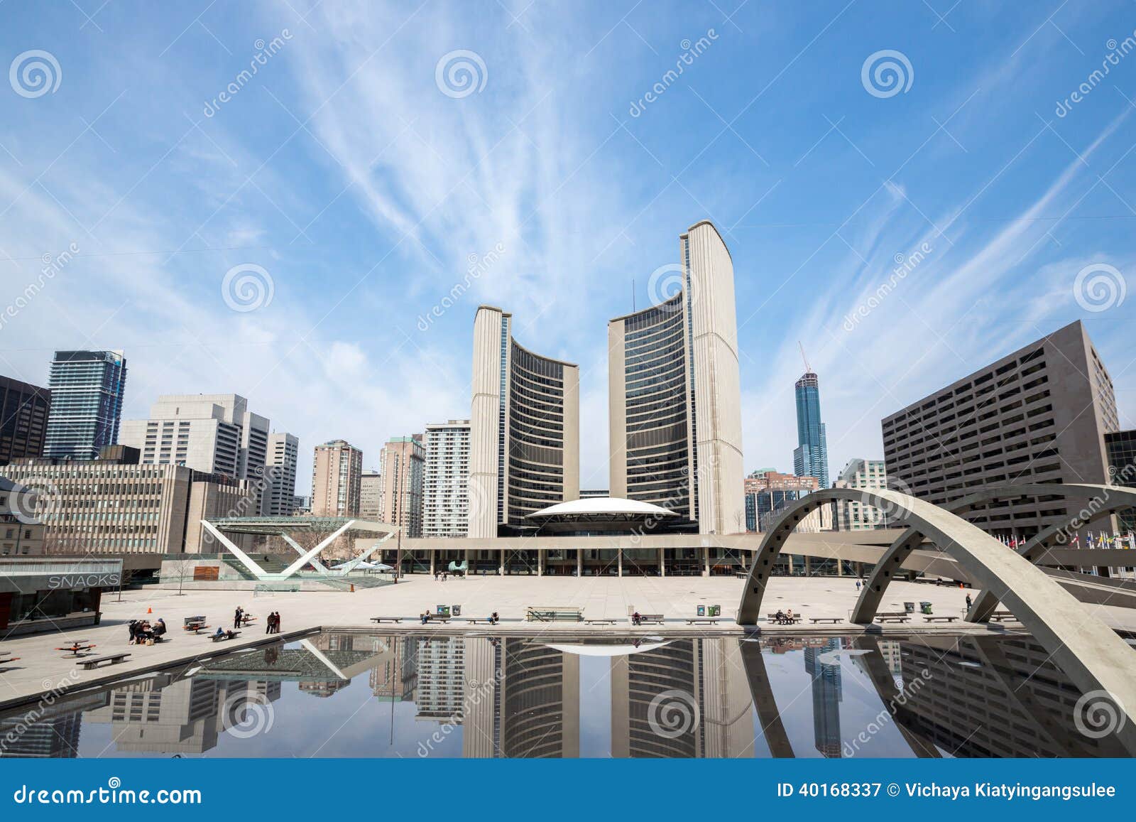 Toronto City Hall stock image. Image of city, town, square - 40168337