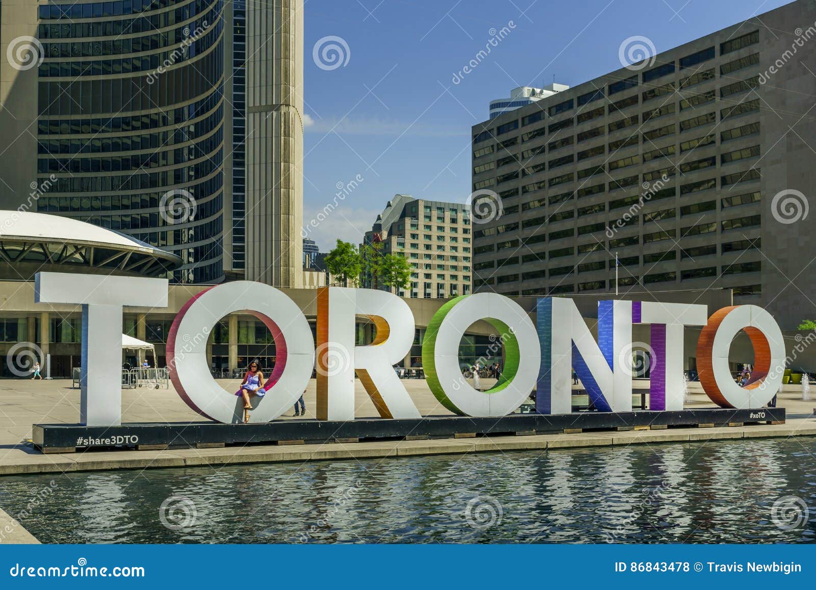 Toronto City Hall editorial stock photo. Image of alpha - 86843478