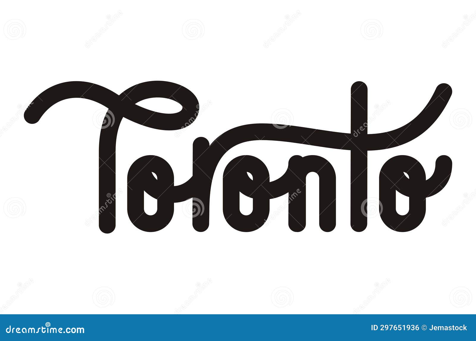 Toronto city lettering stock vector. Illustration of print - 297651936