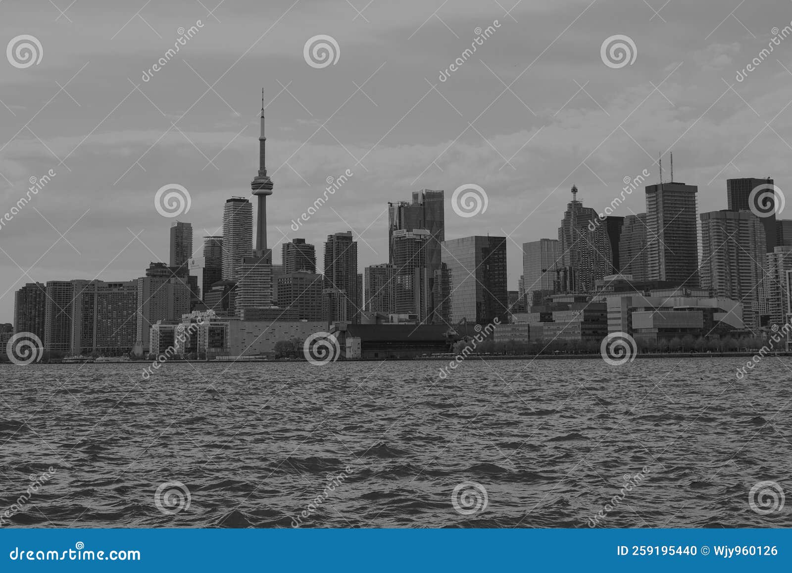 Toronto City Skyline editorial image. Image of haze - 259195440