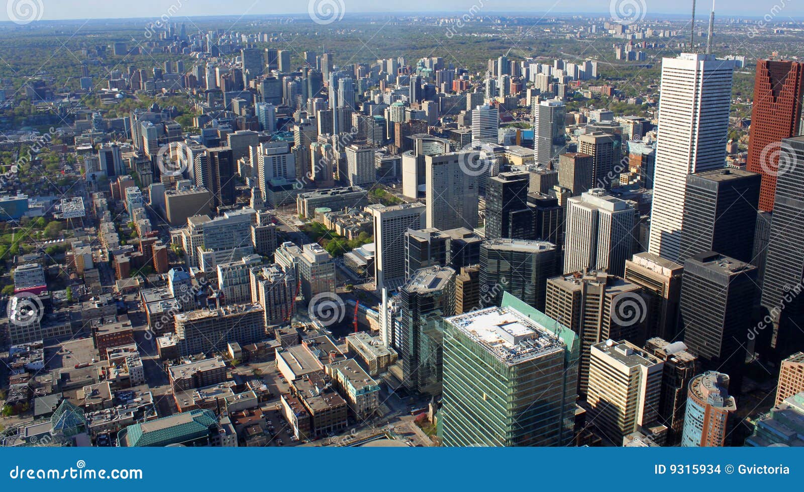 Toronto cityscape stock photo. Image of ontario, rooftops - 9315934