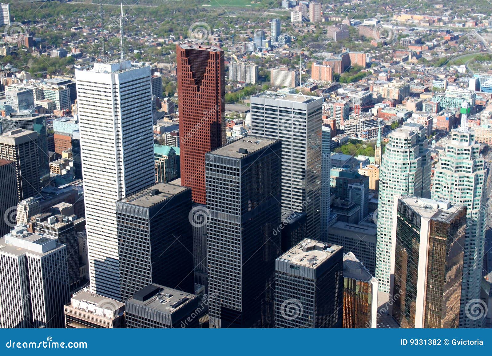 Toronto cityscape stock photo. Image of tourism, architecture - 9331382