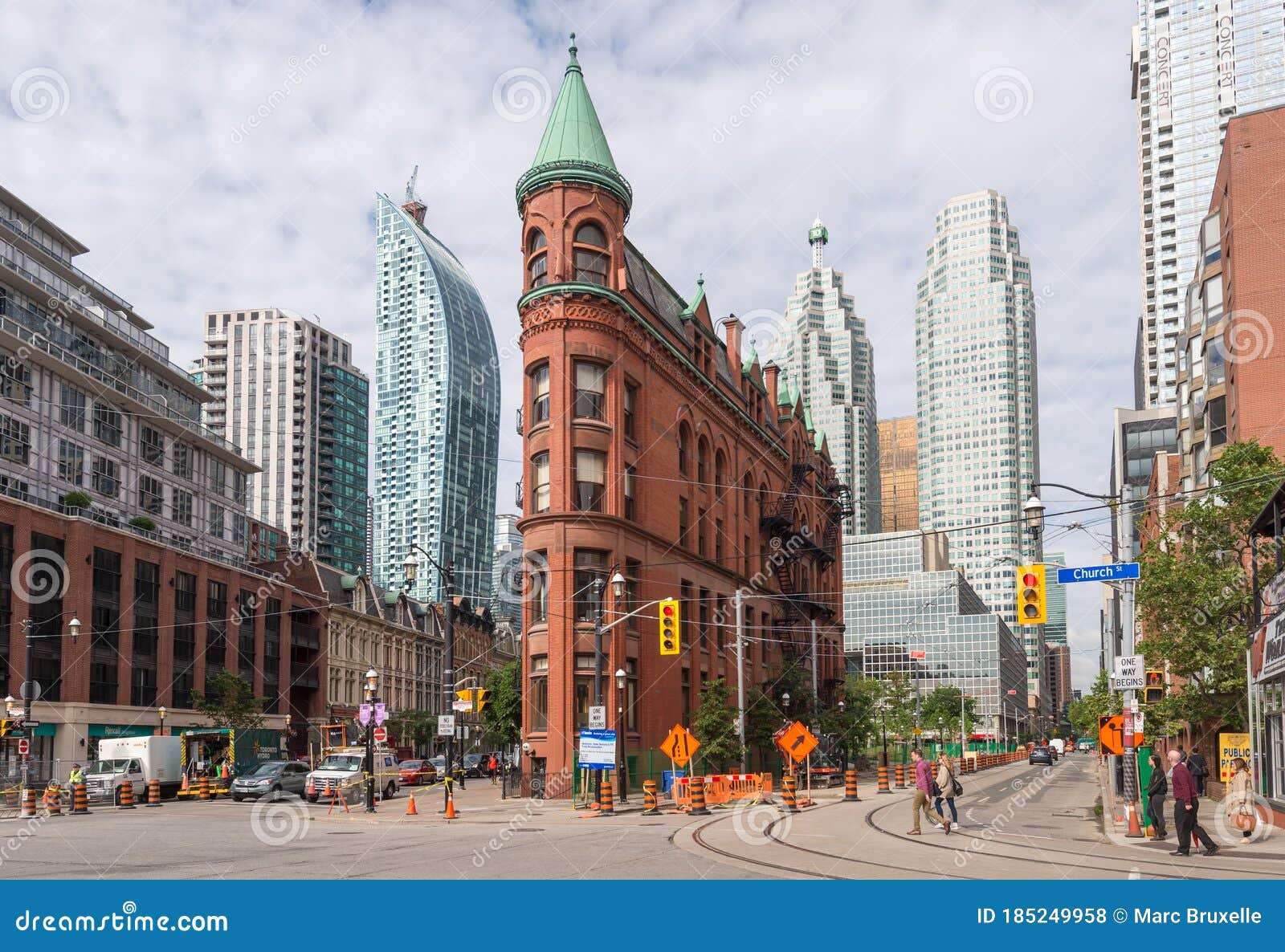 Toronto Cityscape and Flatiron Gooderham Building Editorial Stock Photo ...
