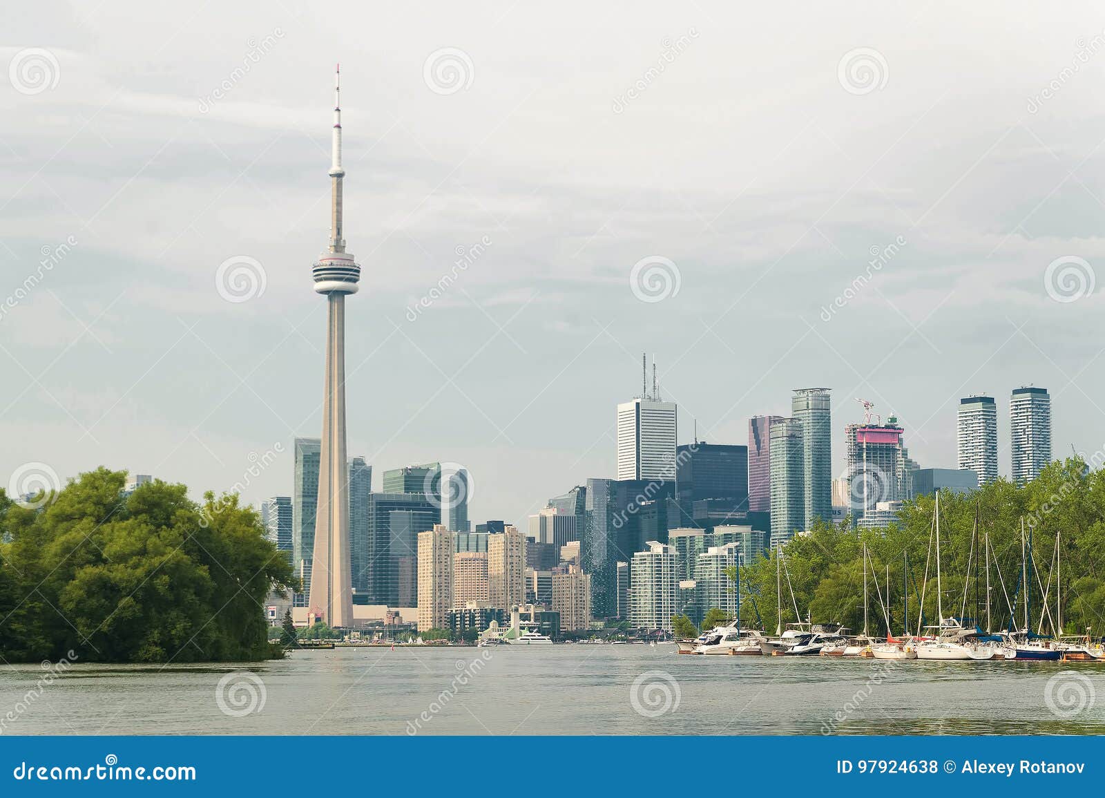 Toronto cityscape editorial stock photo. Image of panoramic - 97924638