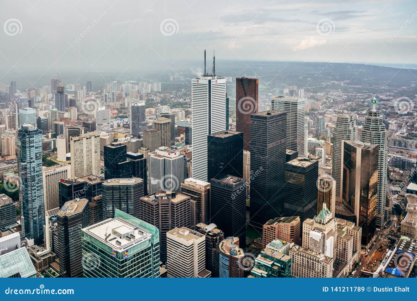 Toronto Cityscape from the CN Tower Editorial Stock Image - Image of ...