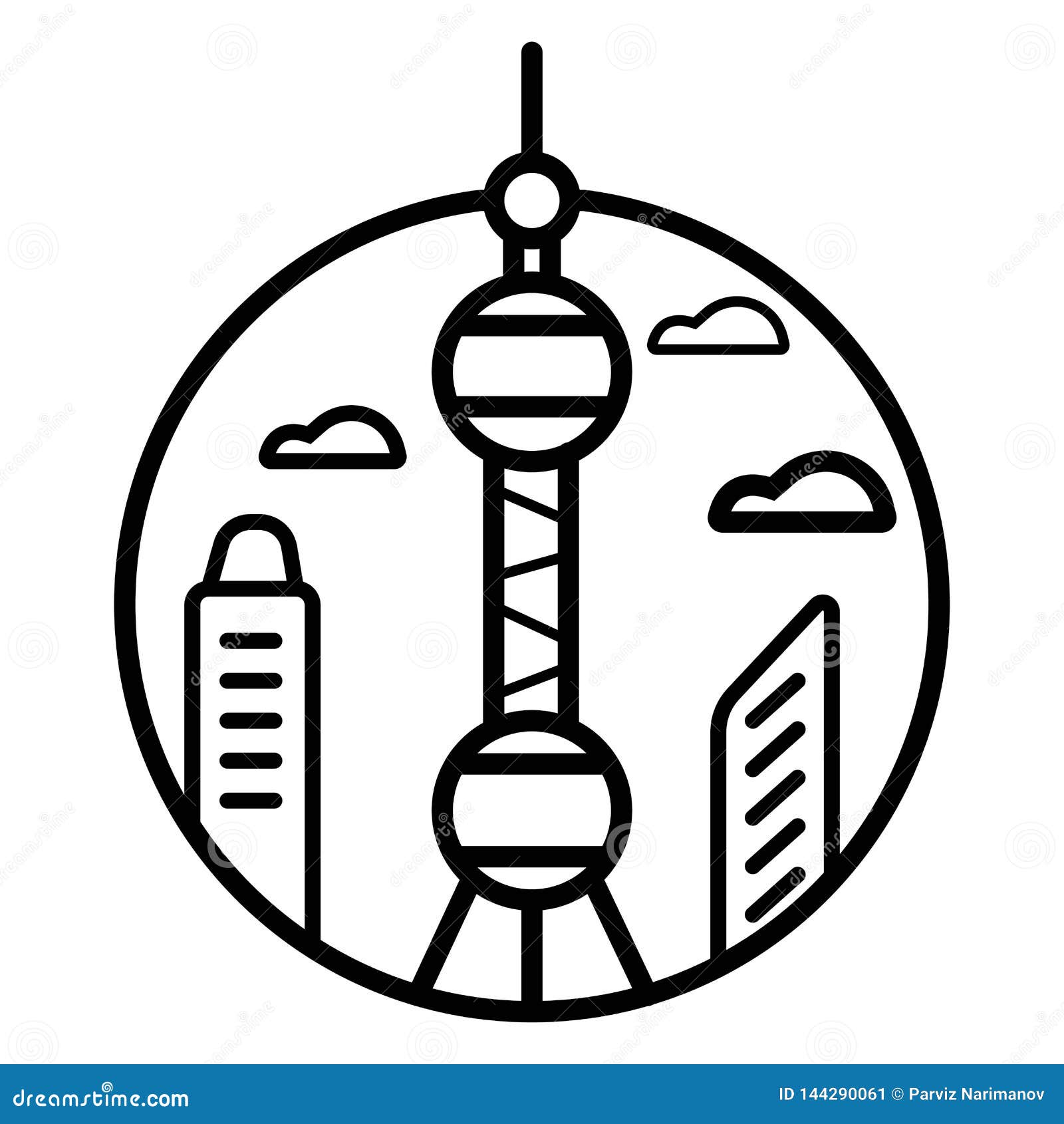 Toronto CN Tower Icon Vector Editorial Photo - Illustration of huge ...