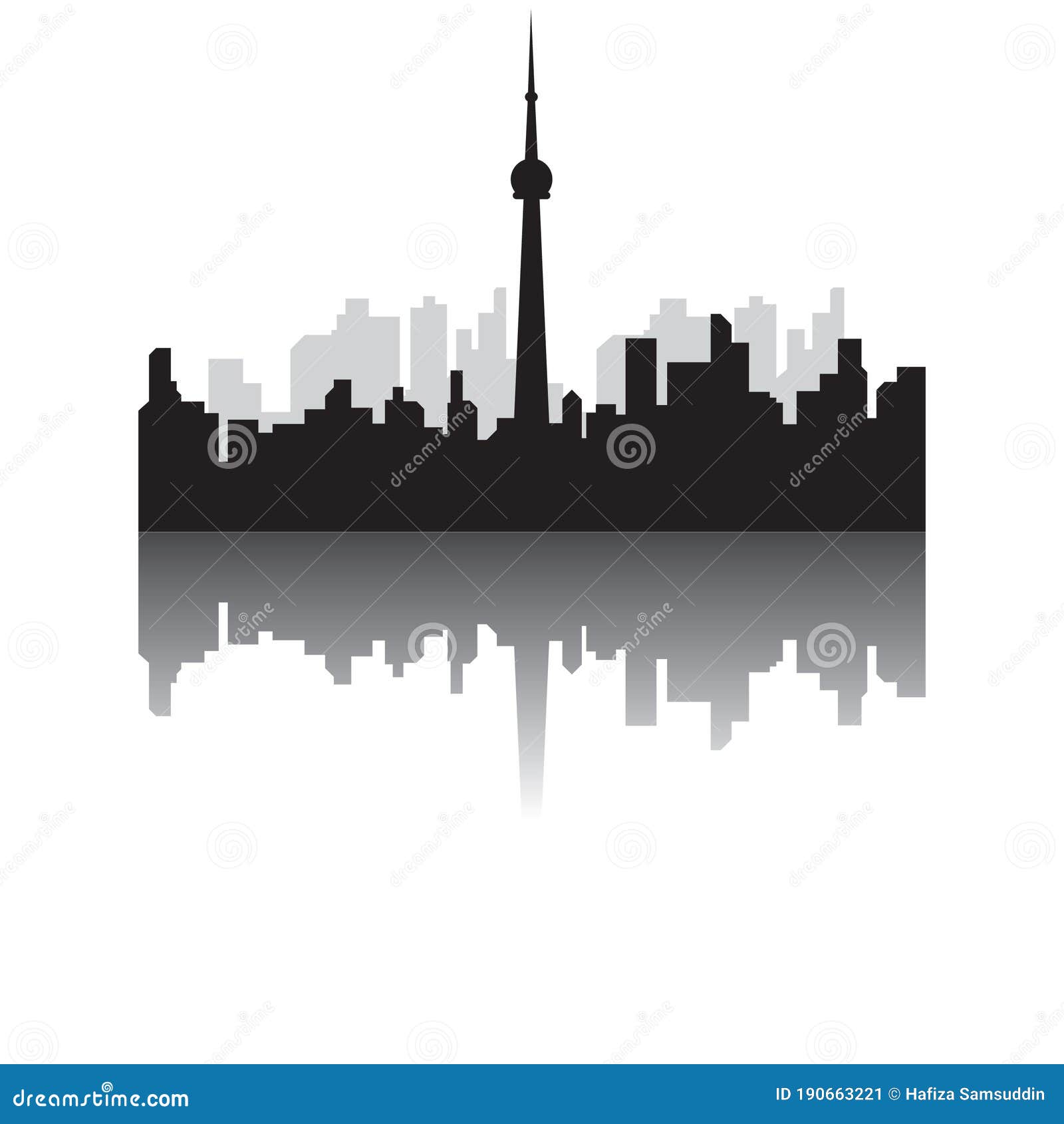 Toronto Cn Tower. Vector Illustration Decorative Design Editorial Photo ...