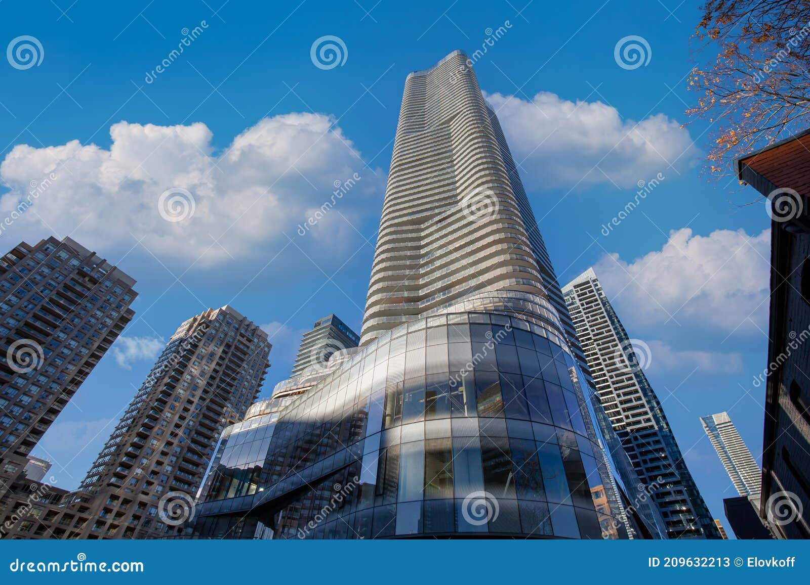 Toronto, Condominium Construction in the Heart of Financial Stock Image ...