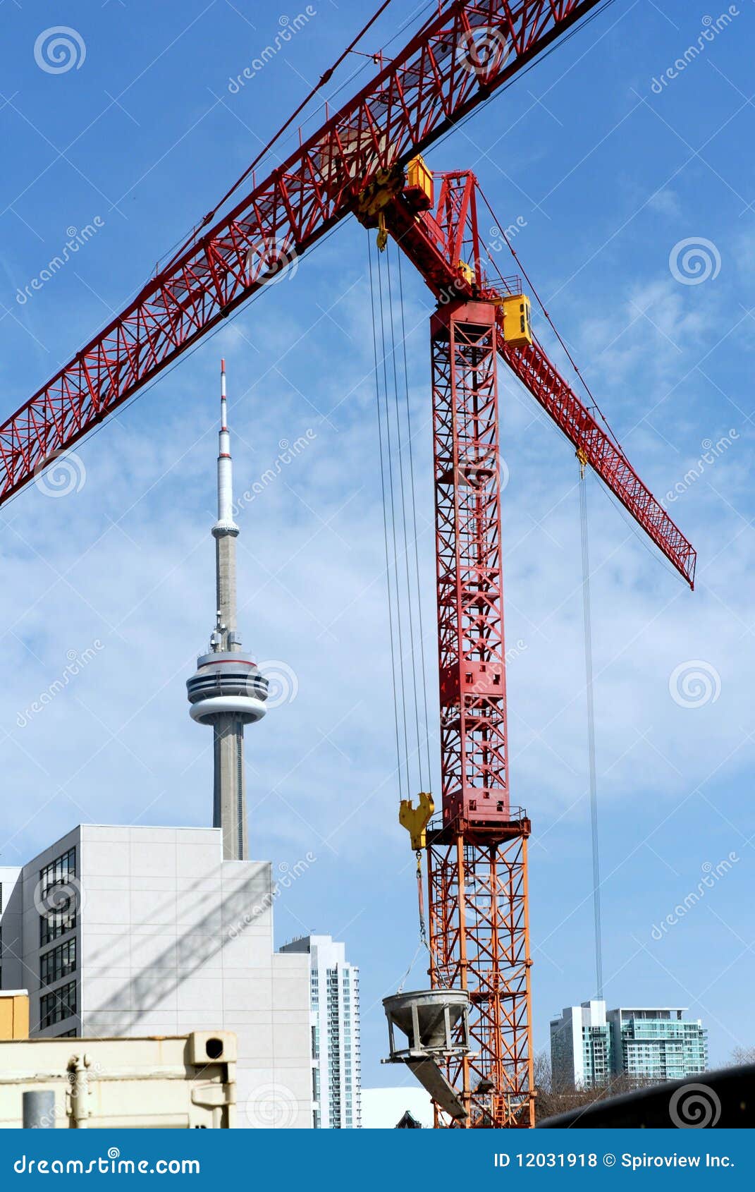 Toronto construction editorial stock photo. Image of apartment - 12031918