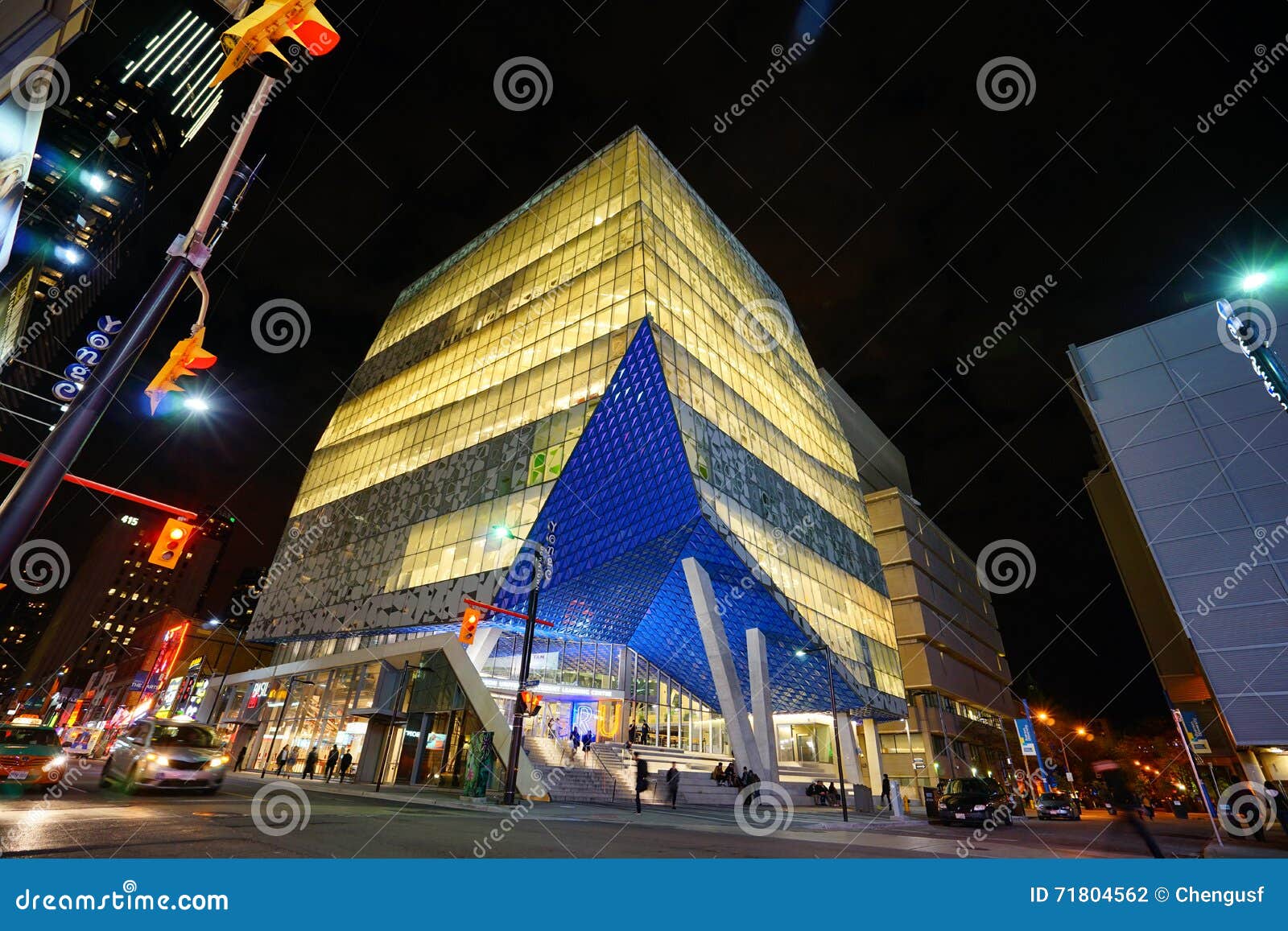 Toronto downtown night editorial photography. Image of lecture - 71804562