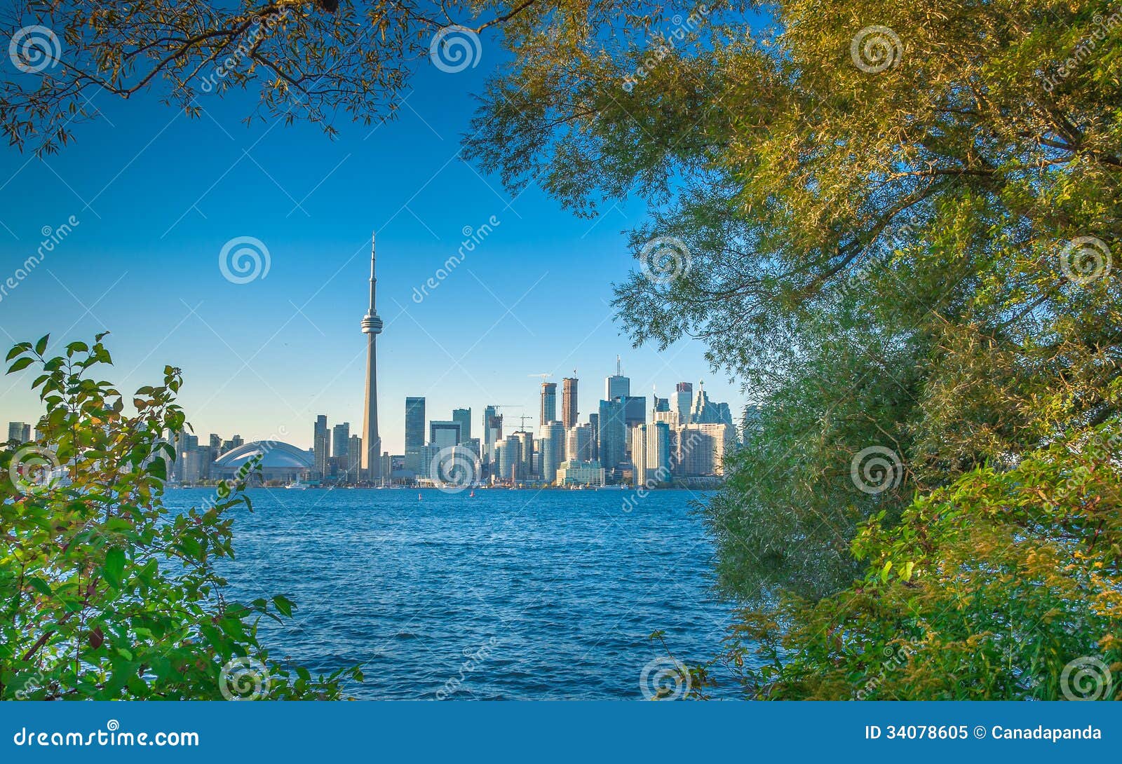 Toronto in early autumn stock image. Image of travel - 34078605