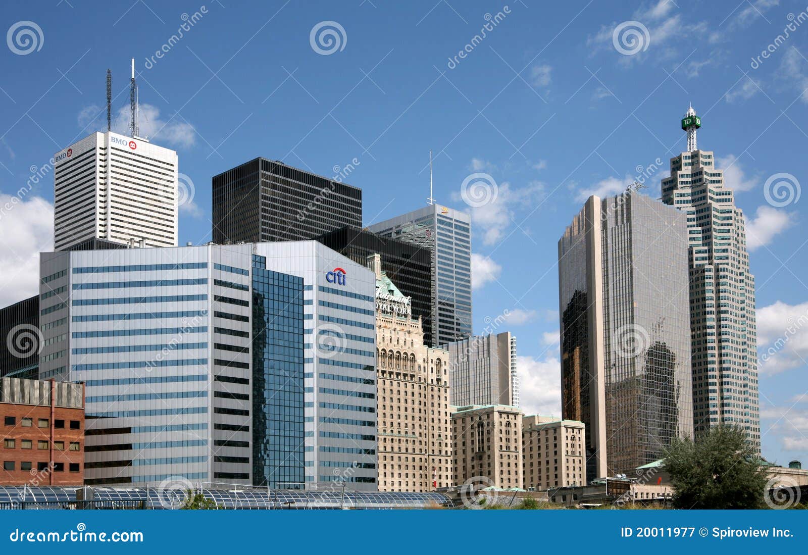 Toronto financial district editorial photography. Image of skyline ...