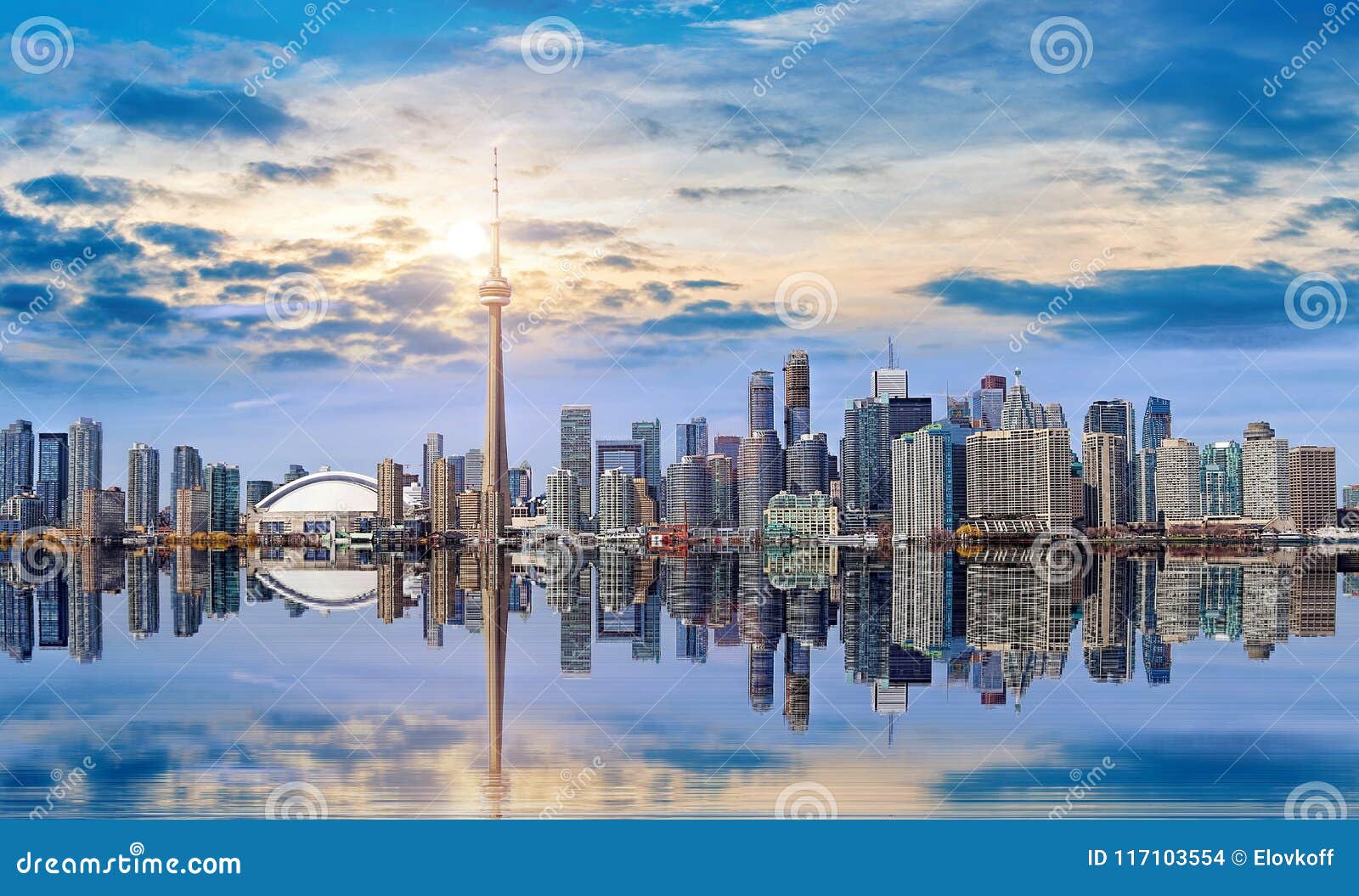 Toronto Financial District Skyline Editorial Stock Image - Image of ...