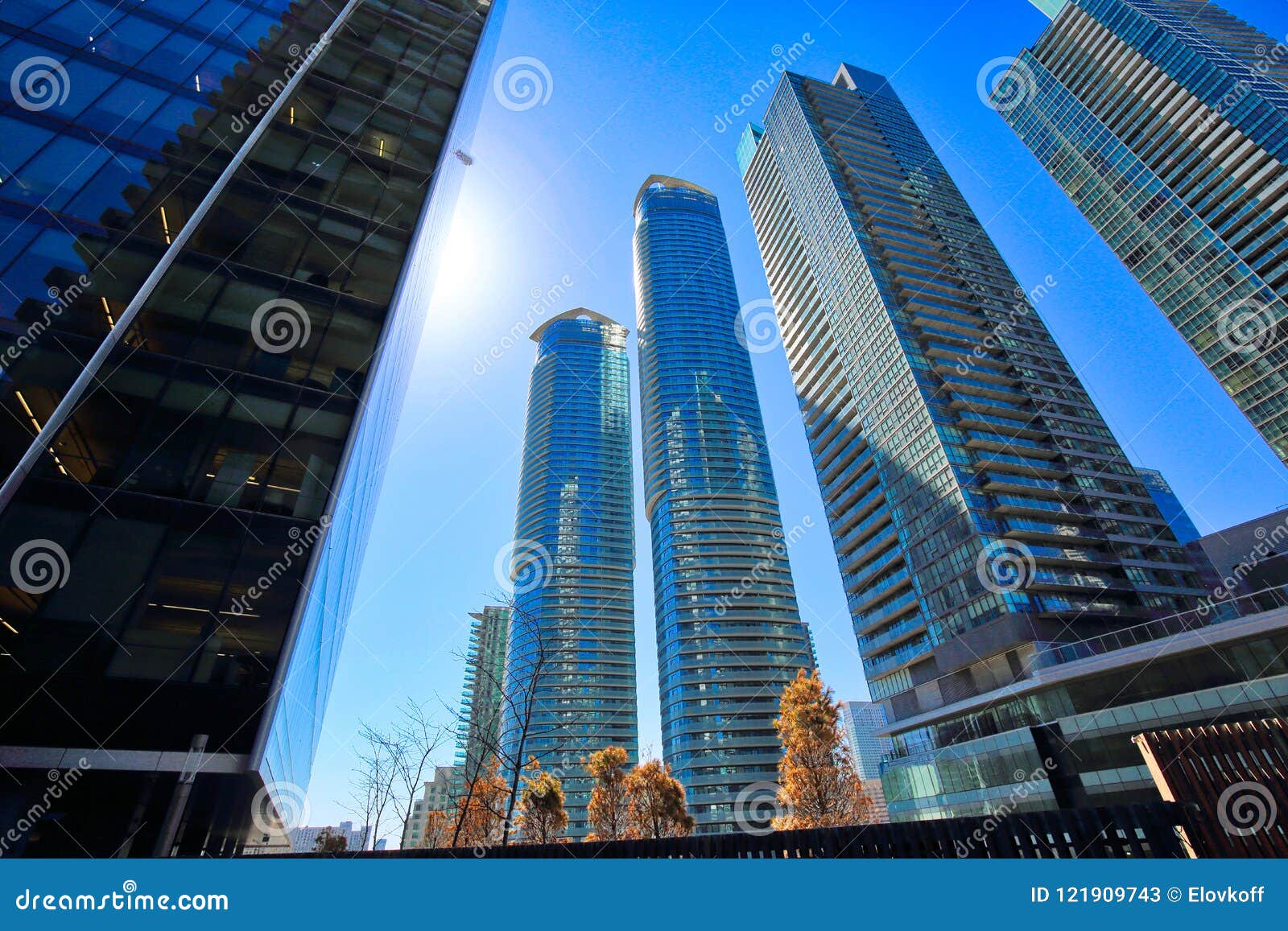 Toronto Financial District Skyline Stock Image - Image of luxury ...