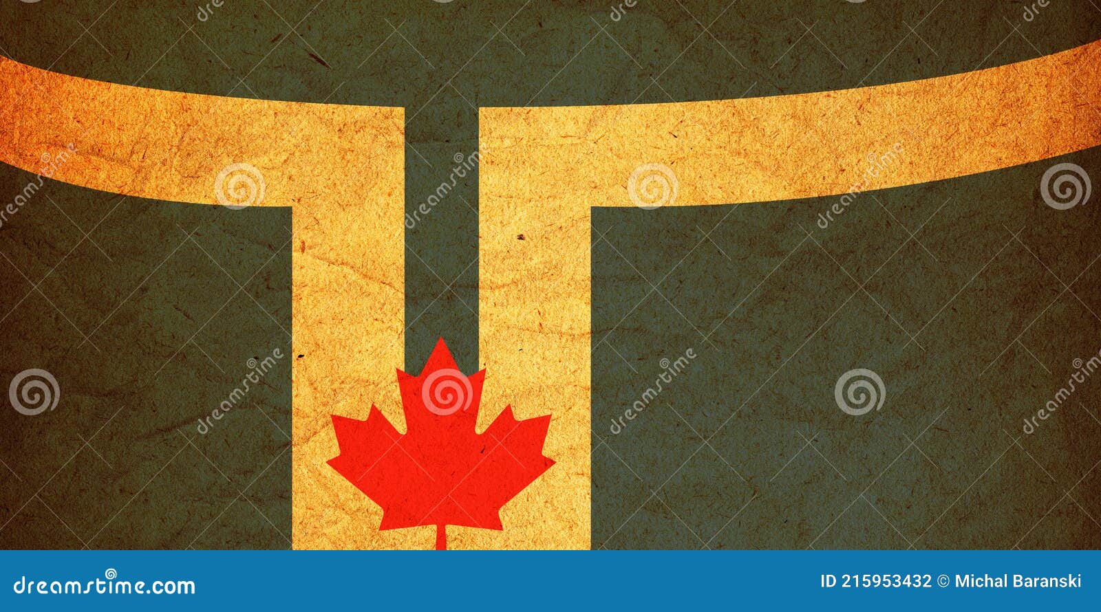 Toronto flag stock illustration. Illustration of symbol - 215953432