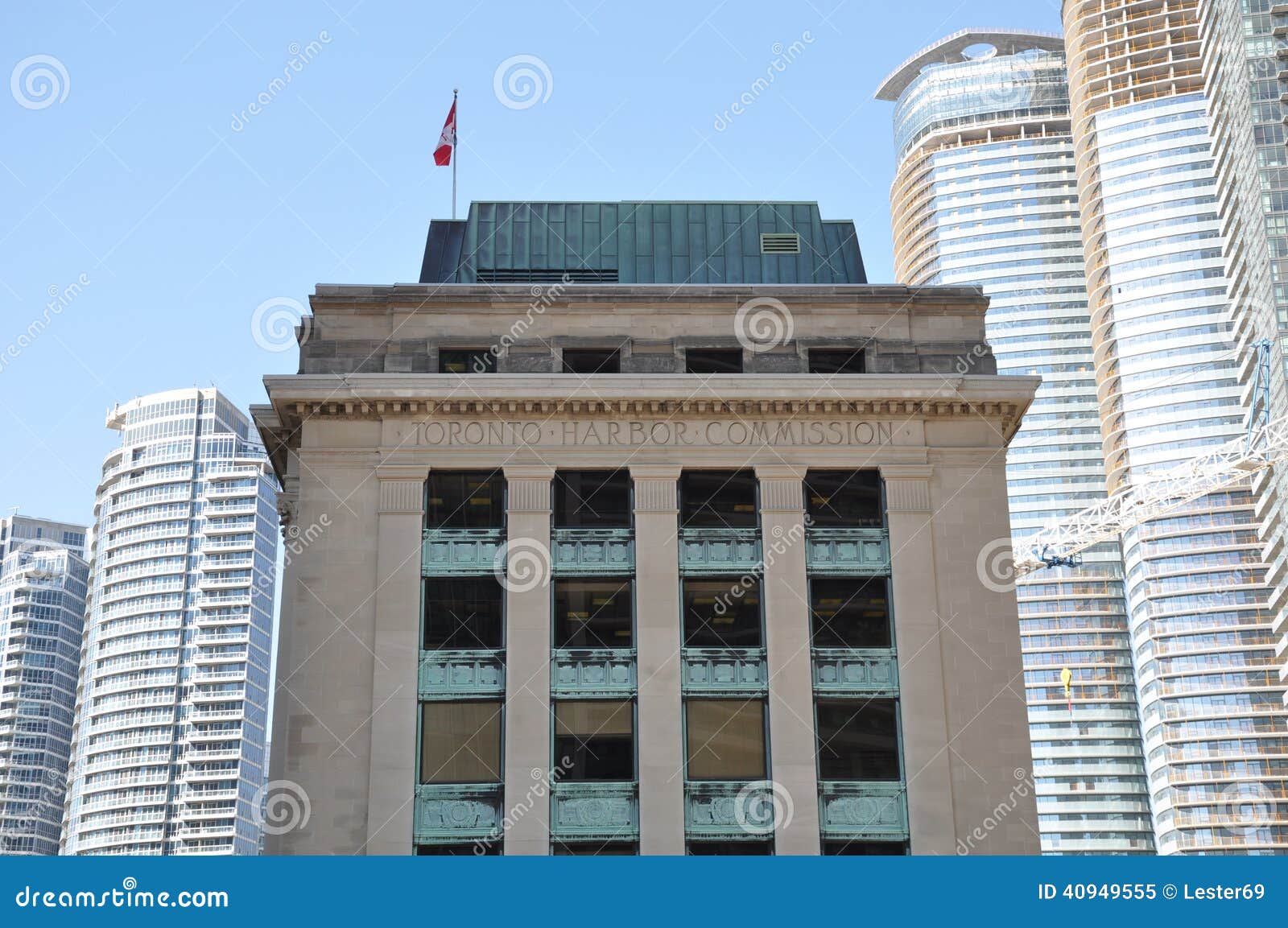Toronto Harbor Commission Building Stock Image - Image of downtown ...
