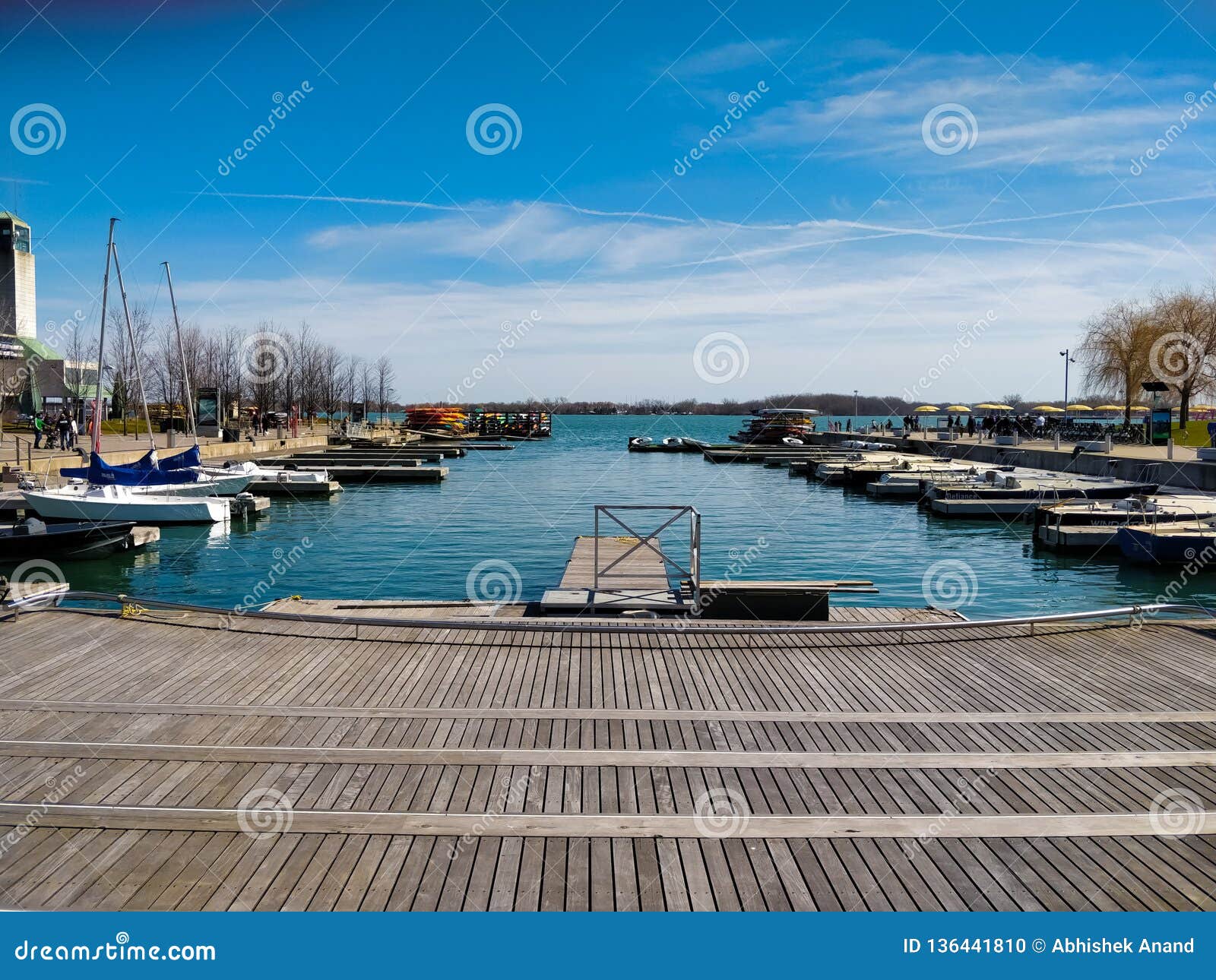 Toronto Harbourfront stock photo. Image of sunny, boats - 136441810