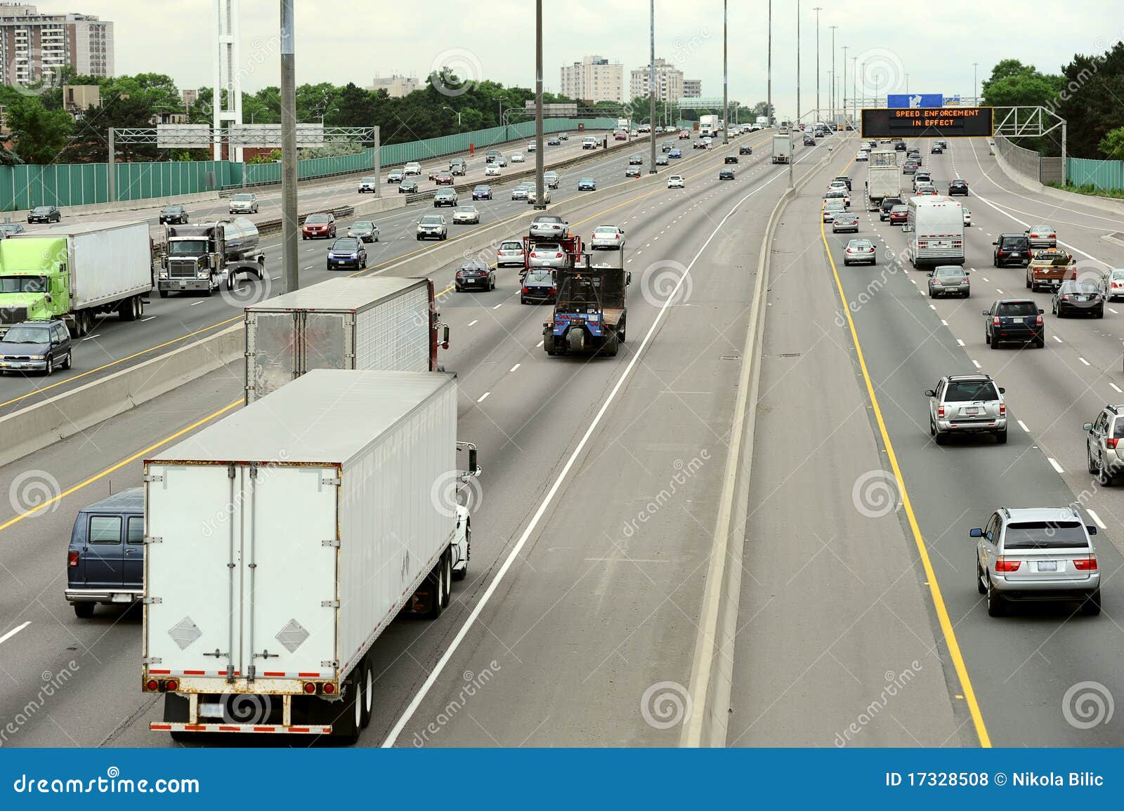 Toronto Highway stock photo. Image of street, roadway - 17328508