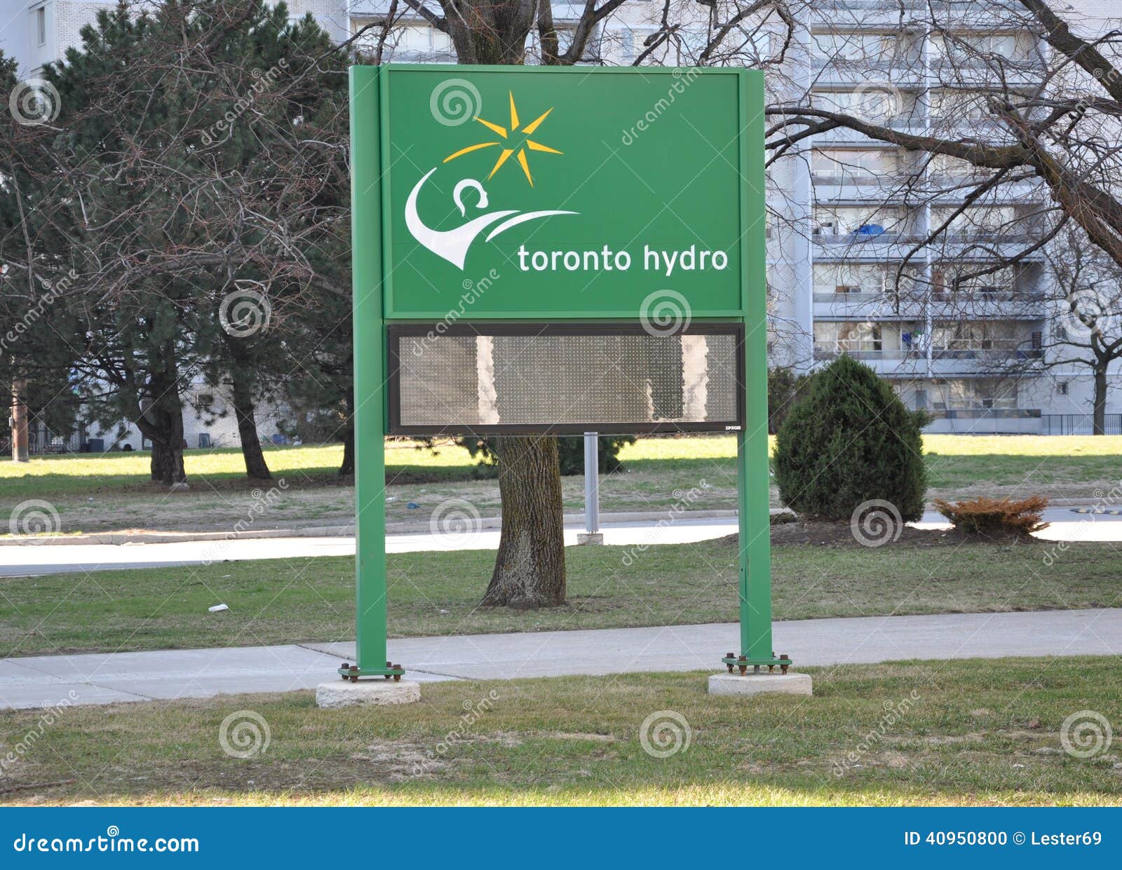 Toronto Hydro sign editorial image. Image of america - 40950800