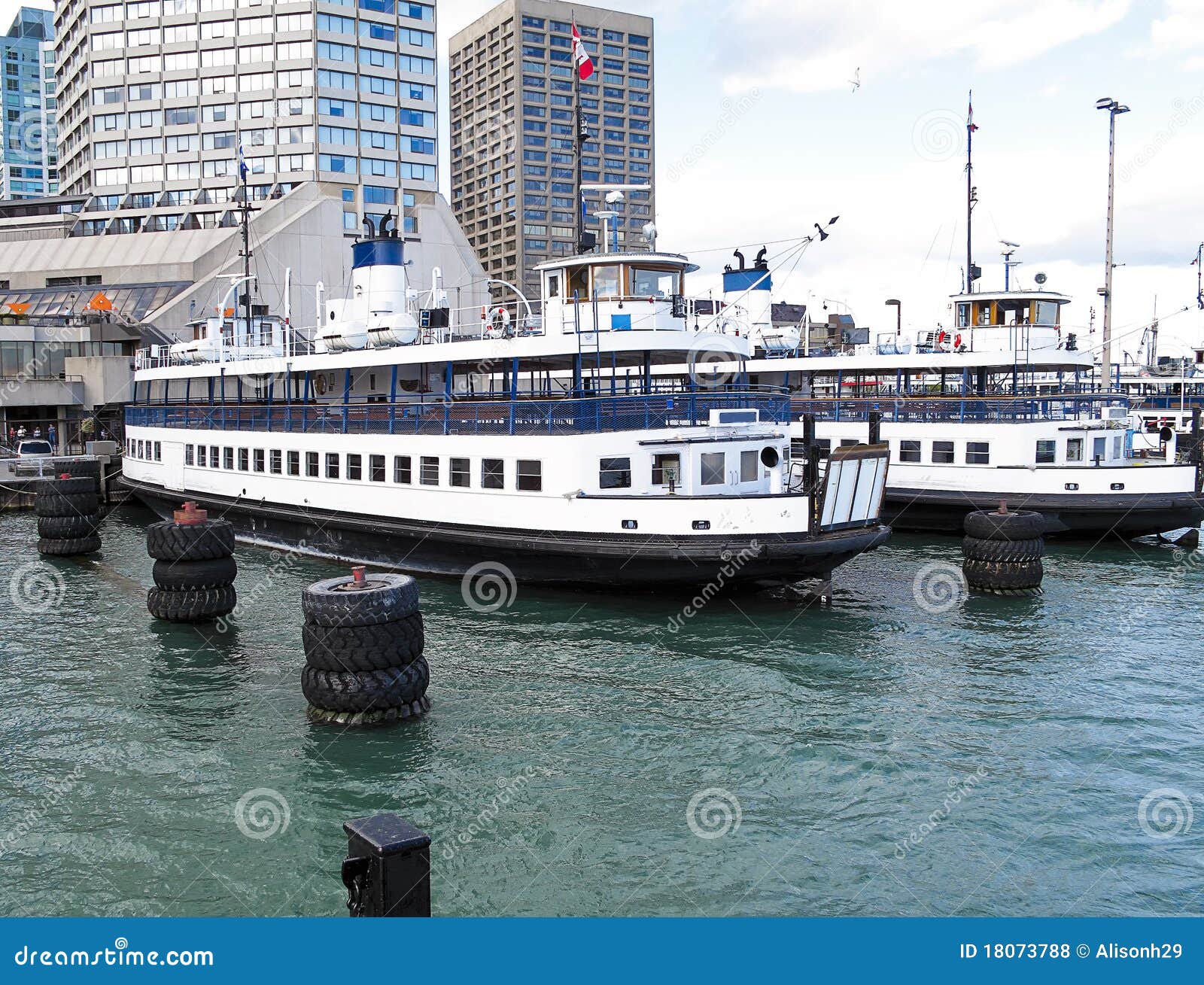 Toronto Island Ferry stock photo. Image of centre, lake - 18073788