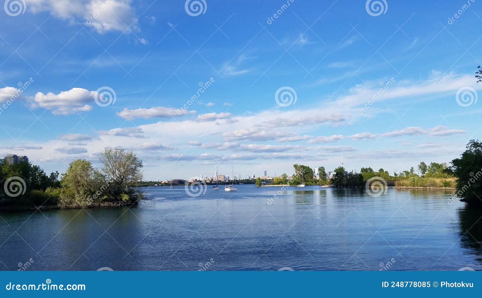 Toronto lake view stock image. Image of colorful, view - 248778085