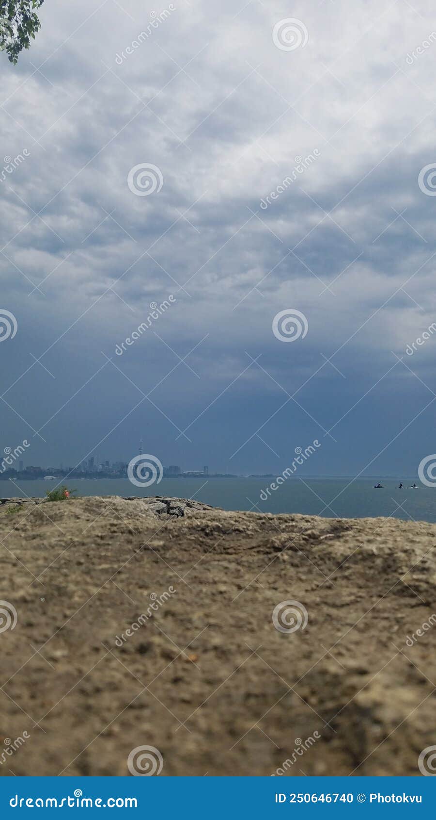 Toronto lake view stock photo. Image of downtown, city - 250646740