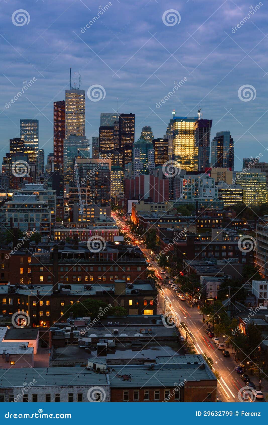 Toronto lights stock image. Image of life, tall, scene - 29632799