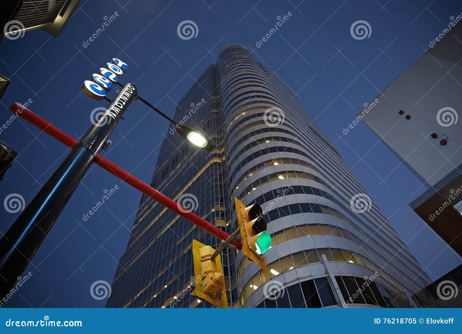 Toronto Main Street at Night Editorial Image - Image of night, downtown ...