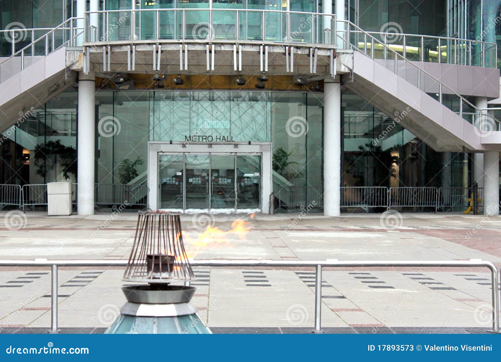 Toronto Metro Hall editorial stock photo. Image of flame - 17893573