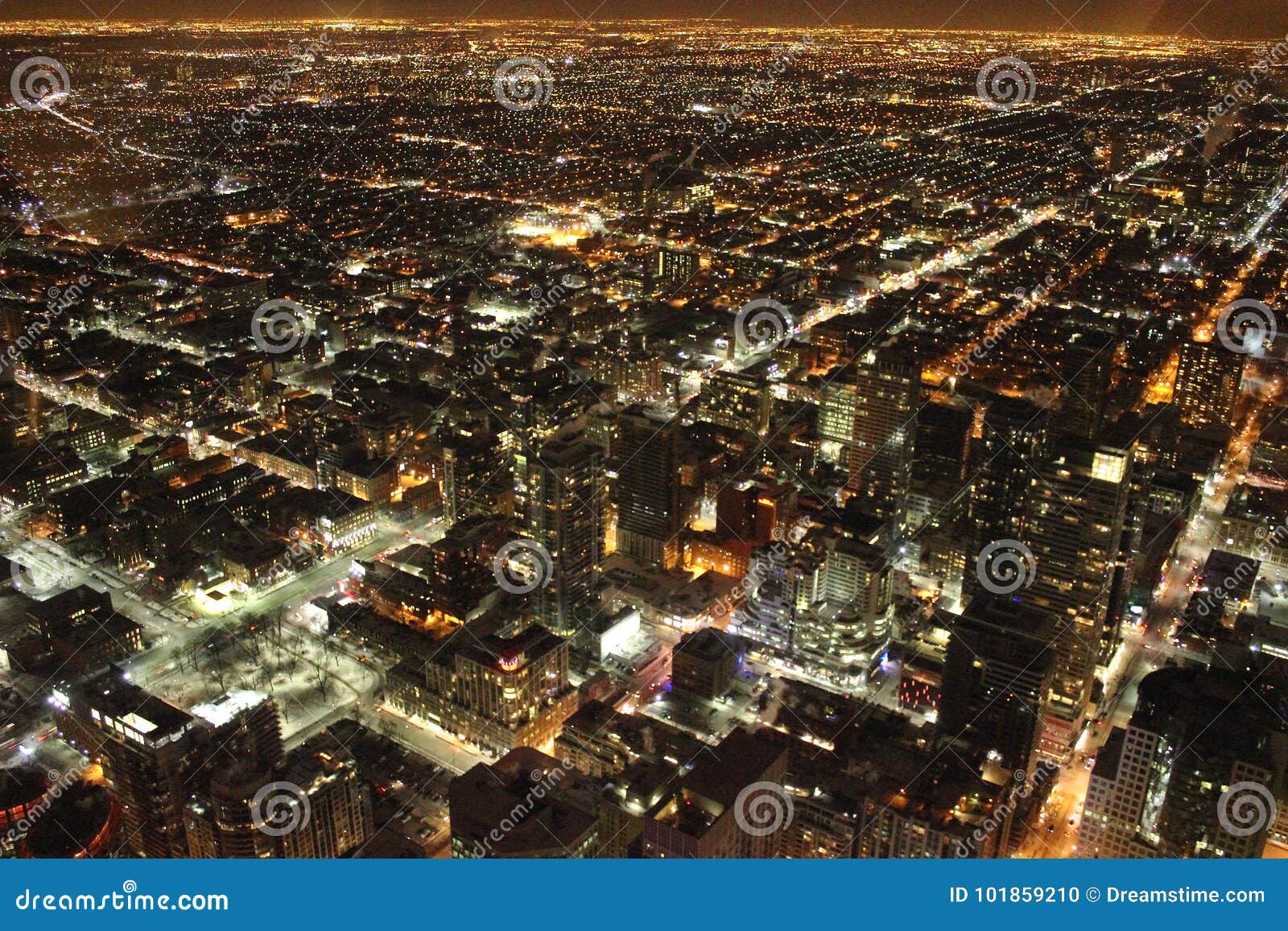 Toronto at night editorial image. Image of city, view - 101859210