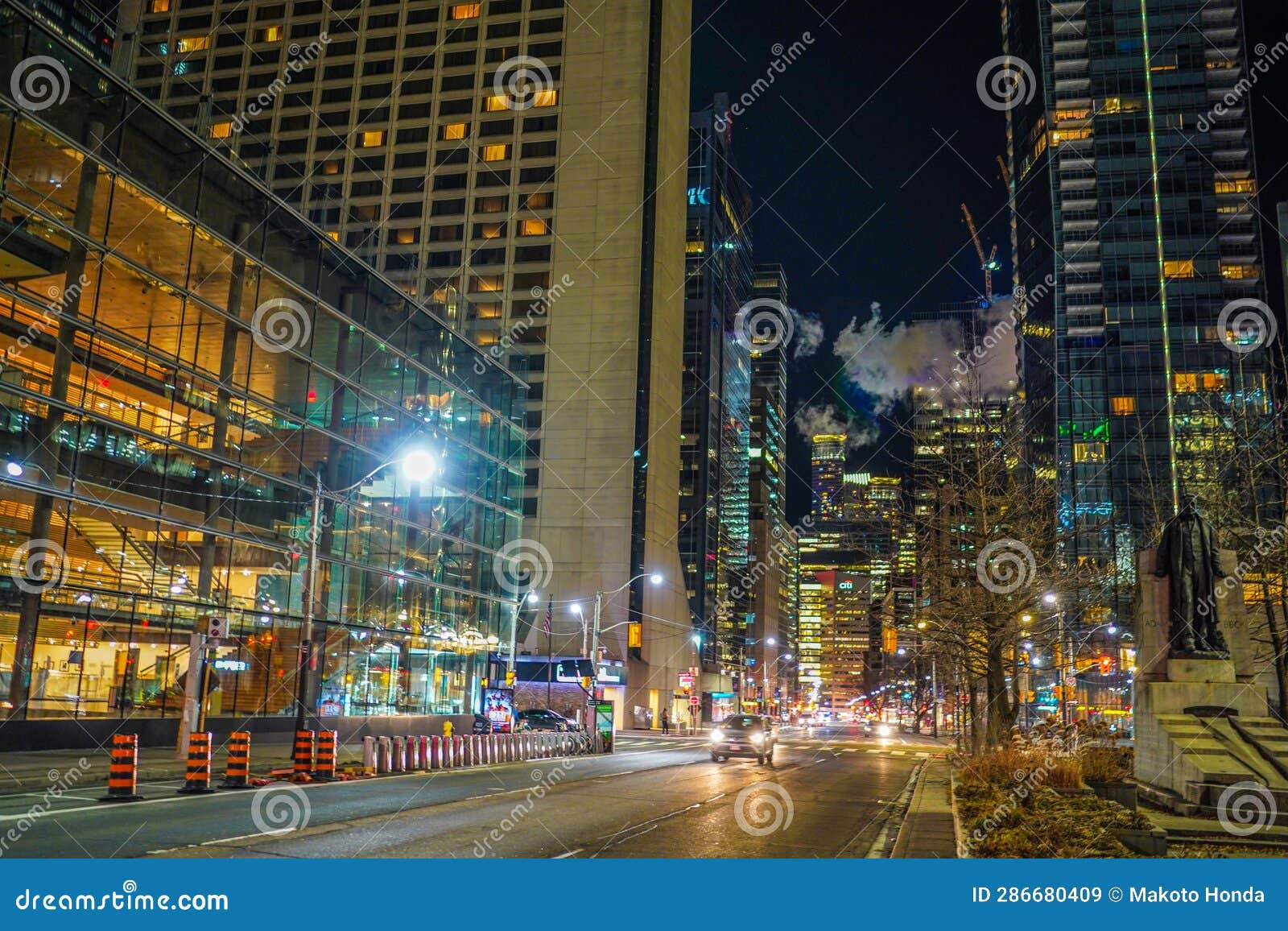 Toronto Night View (Canada) Stock Image - Image of ontario, lake: 286680409