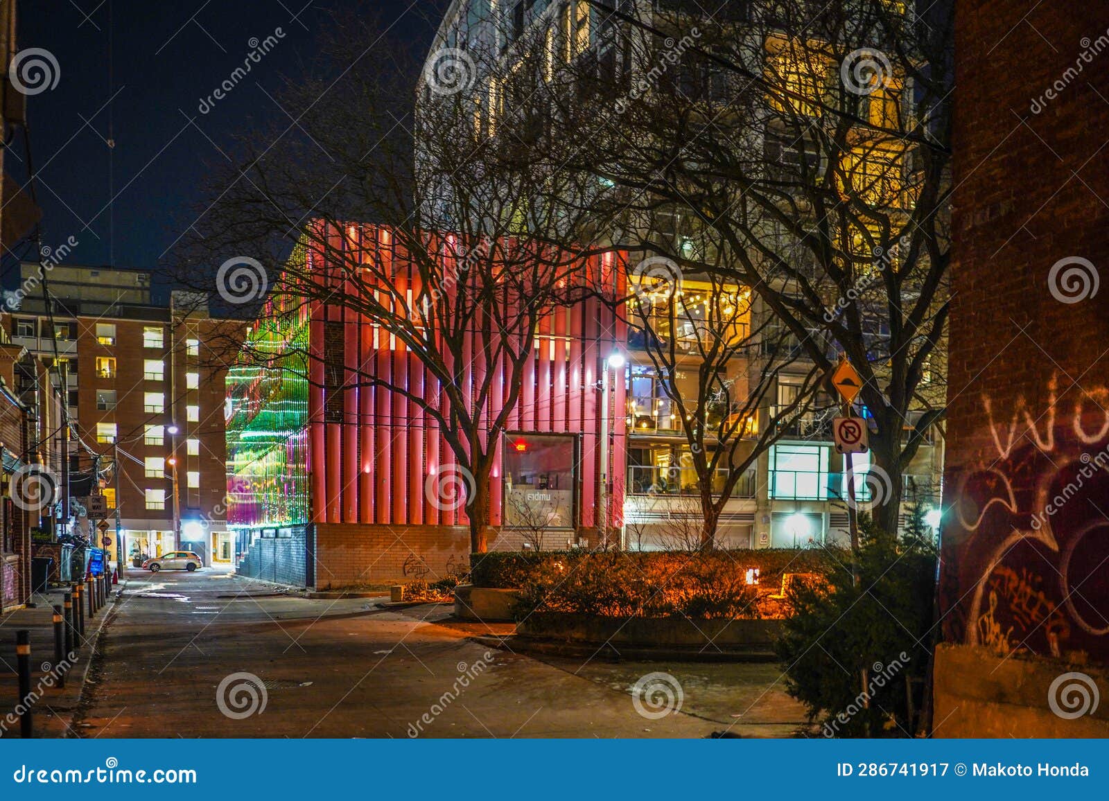 Toronto Night View (Canada) Stock Image - Image of buildings, rise ...