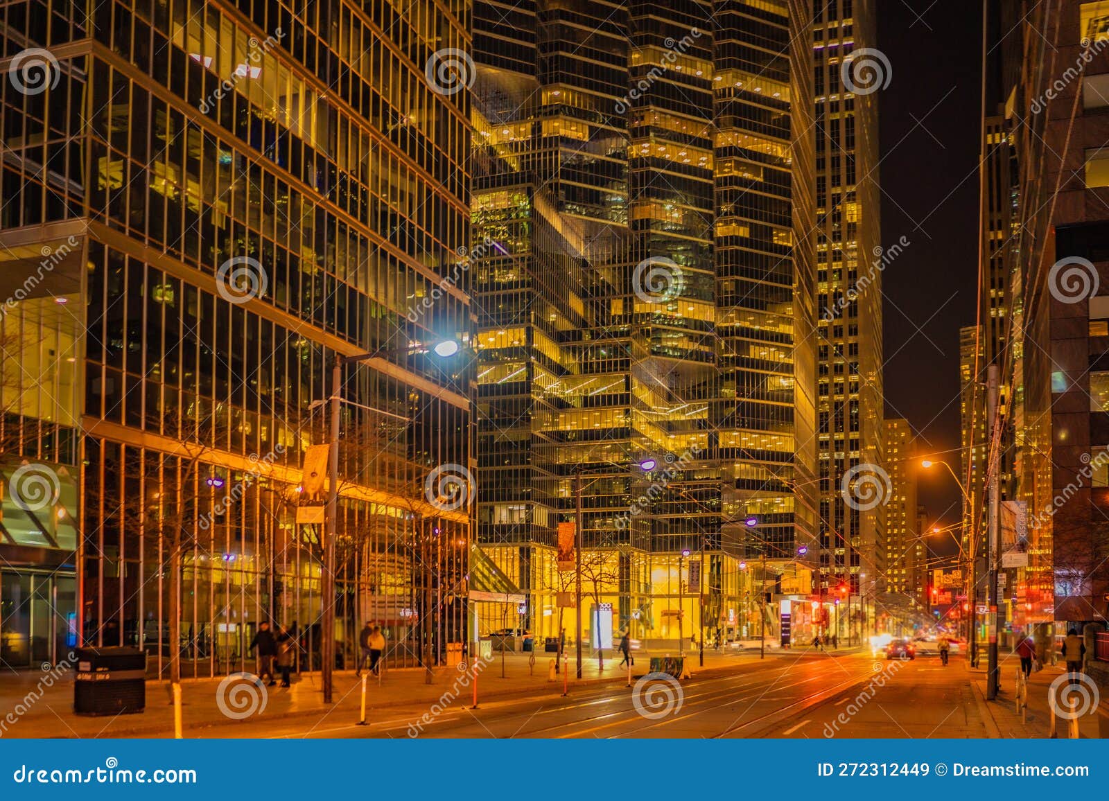 Toronto night view canada image stock. Image du état - 272312449