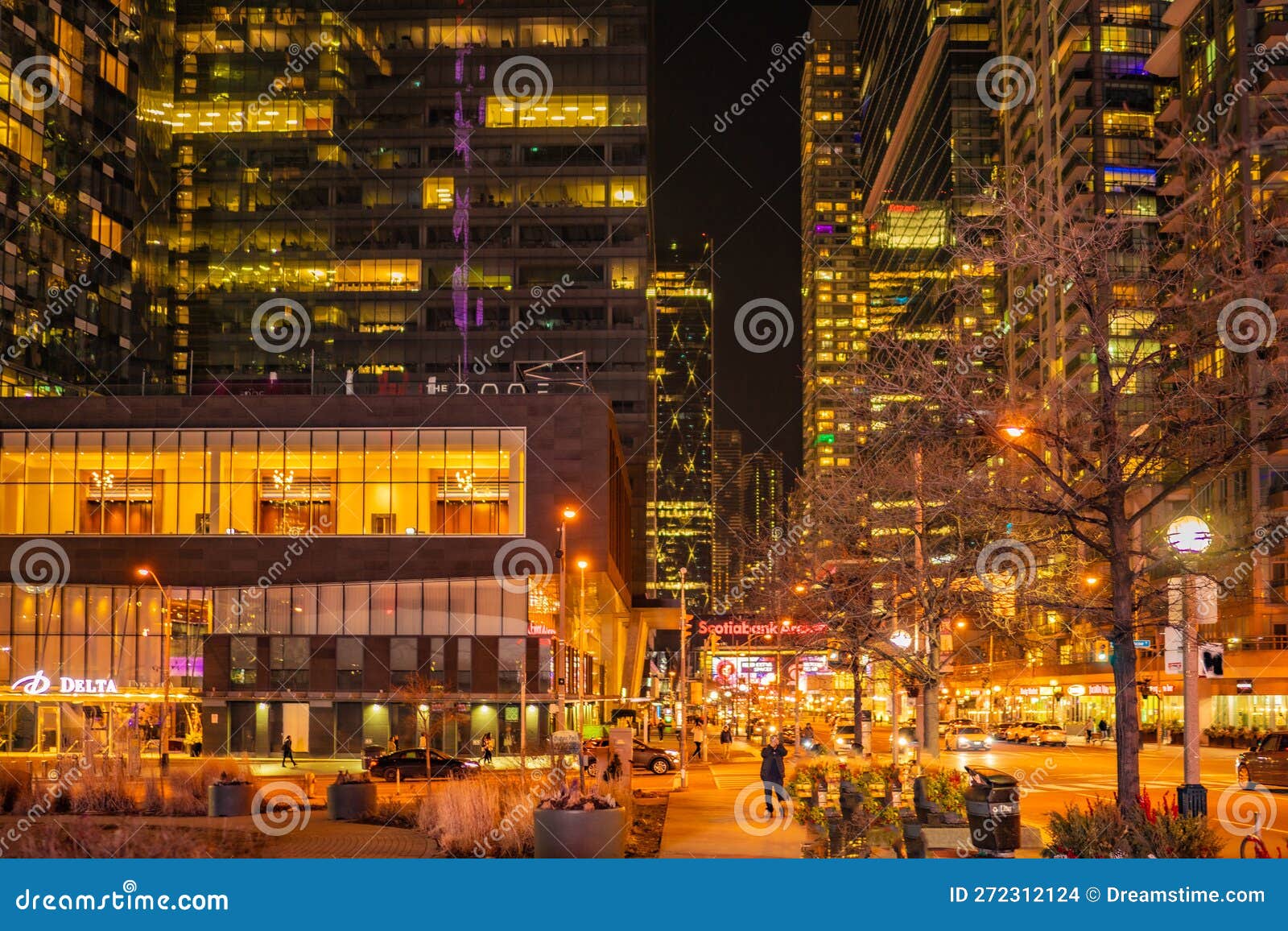 Toronto Night View (Canada) Editorial Stock Image - Image of rise ...