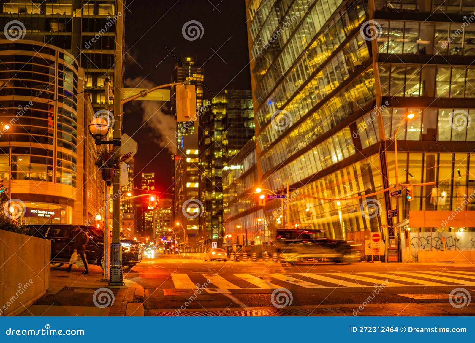 Toronto Night View (Canada) Stock Photo - Image of building, canada ...