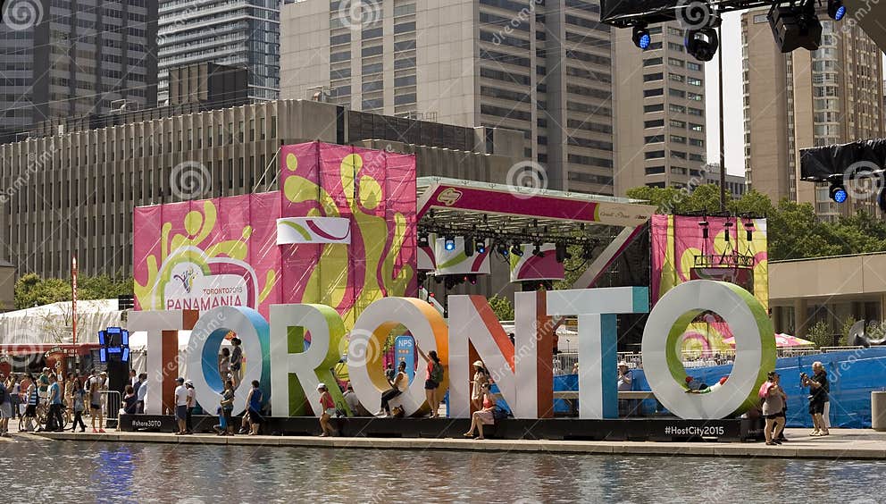 Toronto Pan am 2015 editorial photography. Image of downtown - 57007762