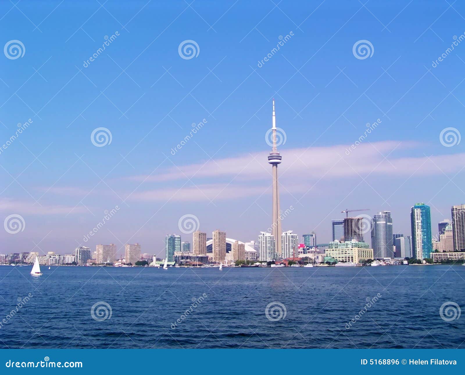 Toronto panorama stock photo. Image of buildings, lakeview - 5168896