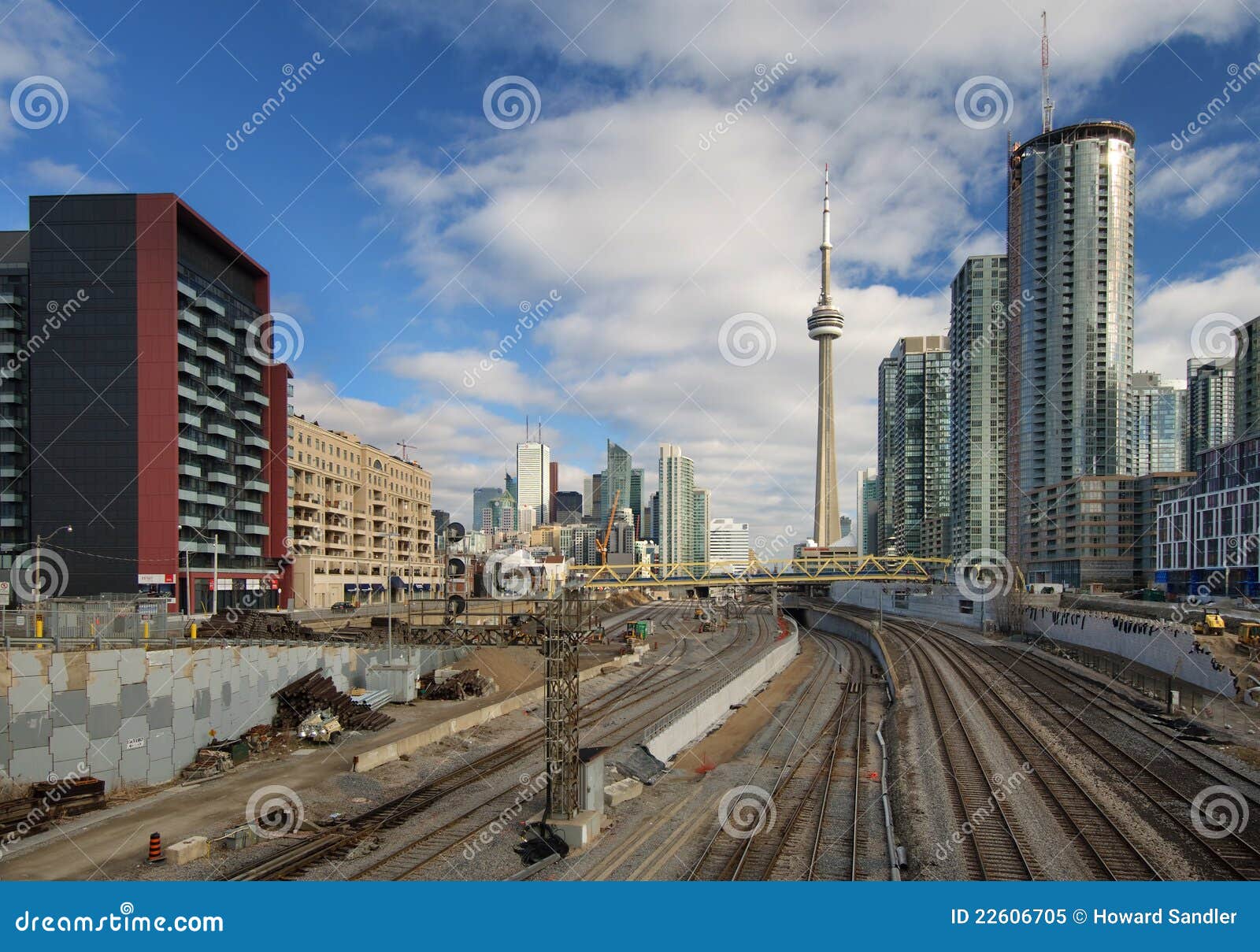 Toronto Railway Lands Development Editorial Image - Image of clouds ...