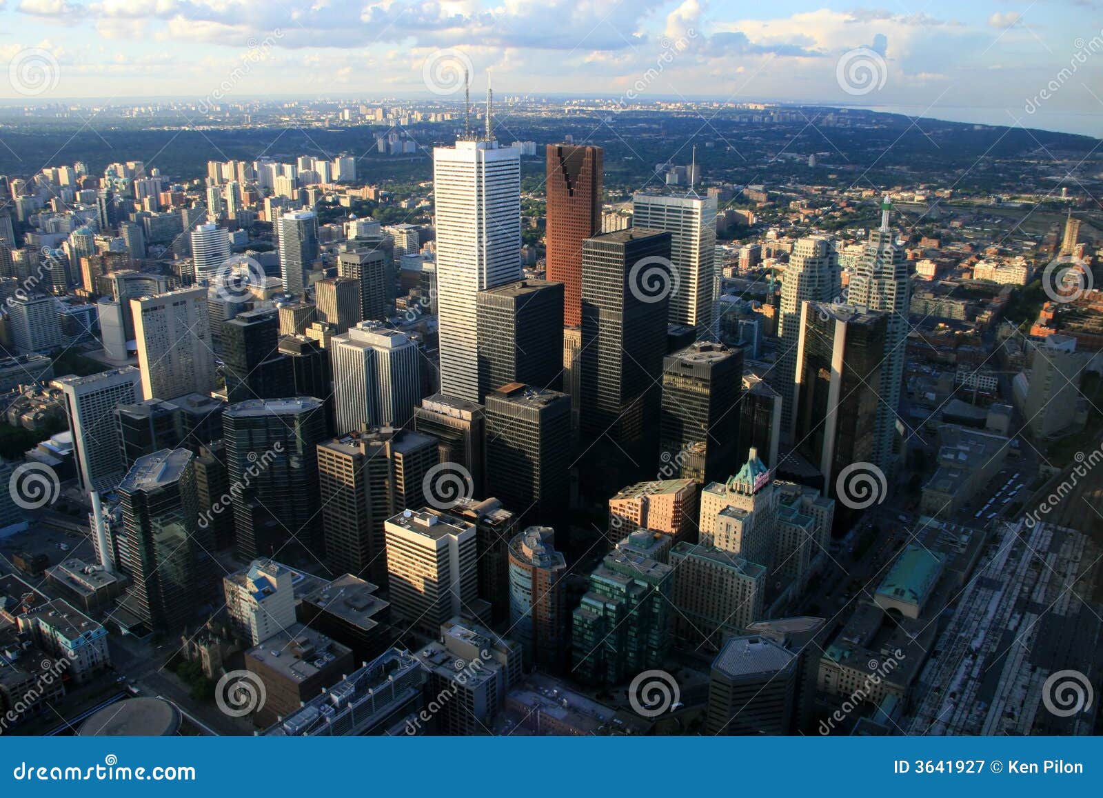 Toronto S Central Business District Stock Image - Image of banks, core ...
