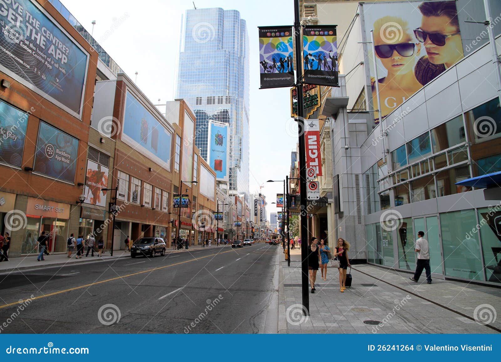 Toronto s Yonge Street editorial stock image. Image of building - 26241264
