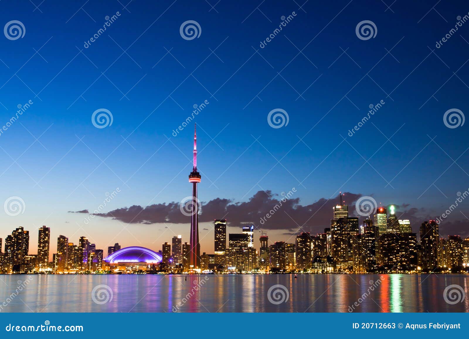 Toronto Sky stock image. Image of light, sunset, water - 20712663