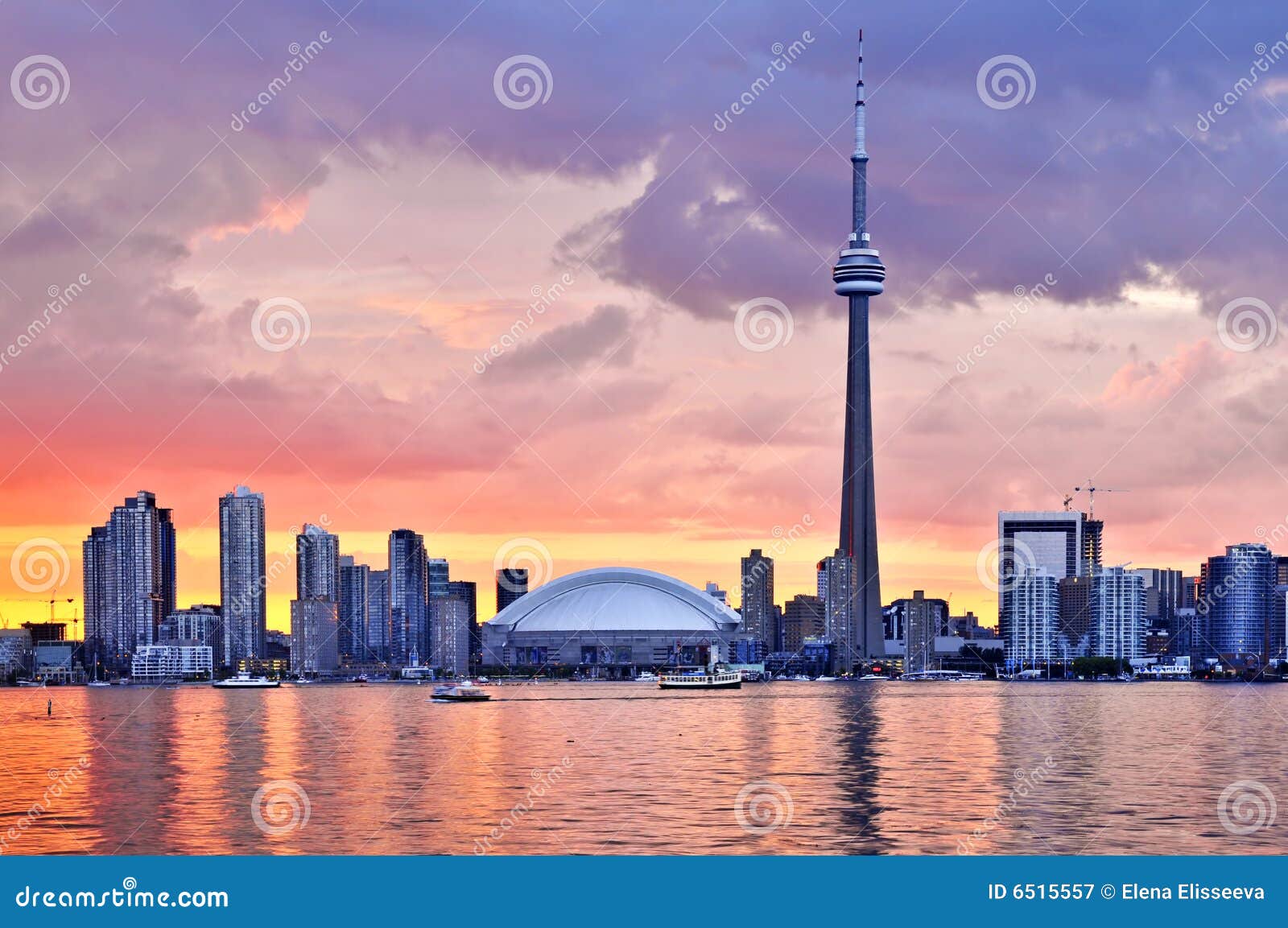 Toronto skyline stock image. Image of downtown, harborfront - 6515557