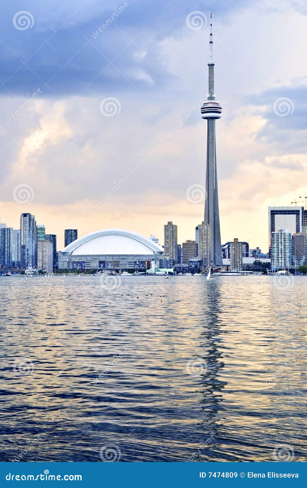 Toronto skyline stock image. Image of buildings, ontario - 7474809
