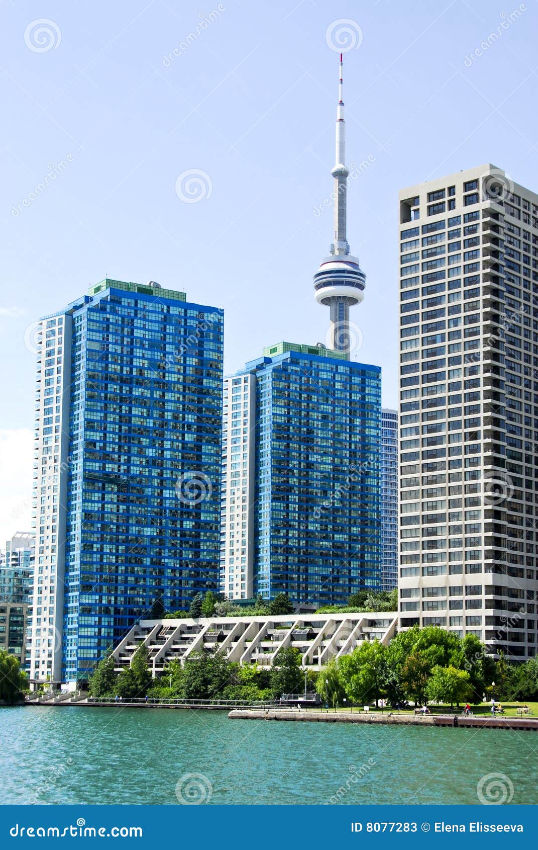 Toronto skyline editorial stock photo. Image of buildings - 8077283